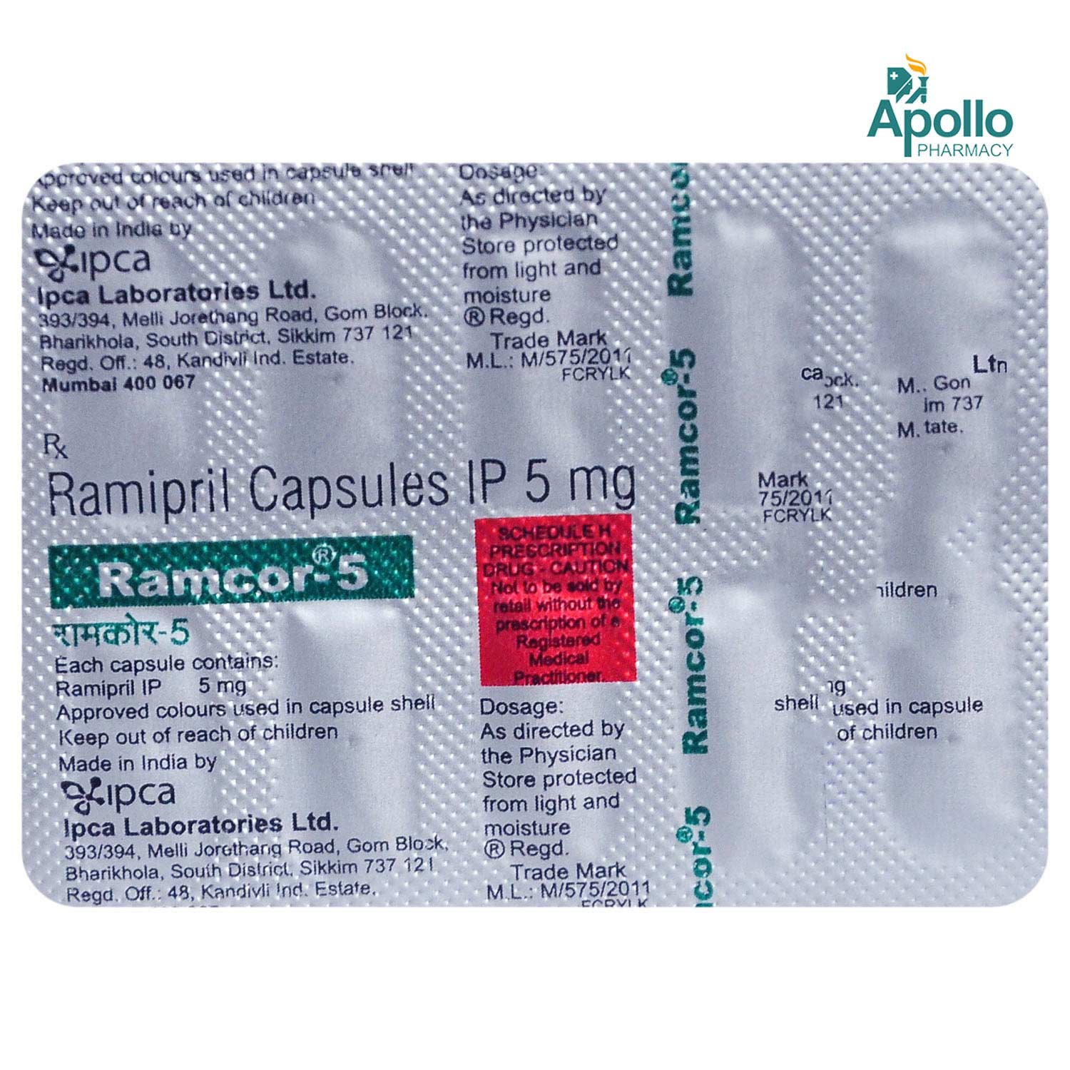 Ramcor 5 Capsule 10's Price, Uses, Side Effects, Composition - Apollo ...