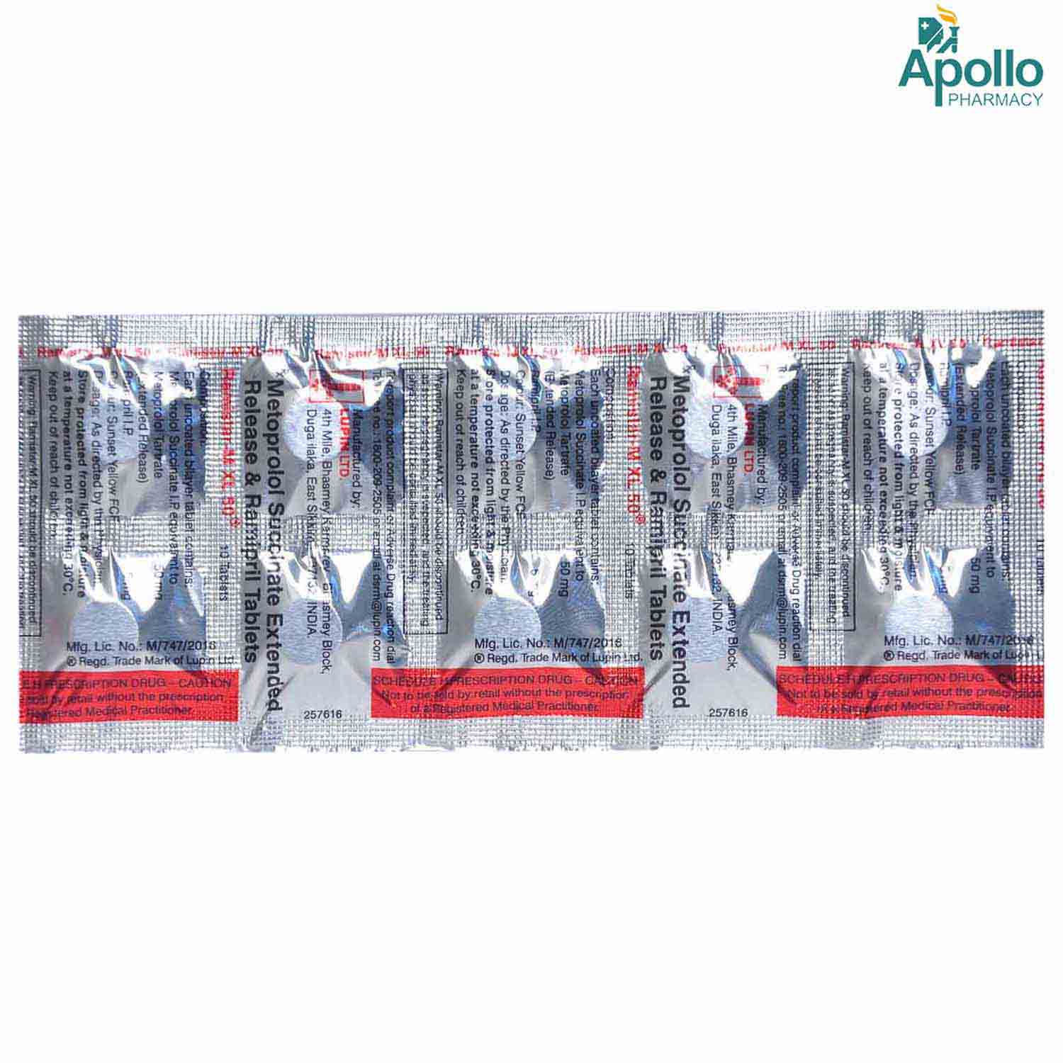 Ramistar-M XL 50 Tablet 10's Price, Uses, Side Effects, Composition ...