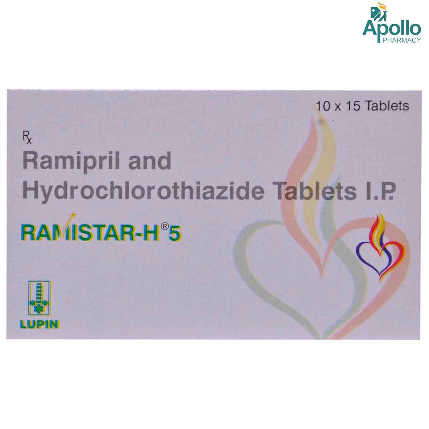 Ramistar H 5 Tablet 15's Price, Uses, Side Effects, Composition ...