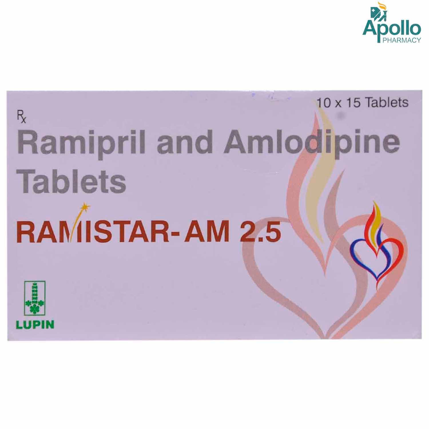 Ramistar-Am 2.5/5mg Tablet 15's Price, Uses, Side Effects, Composition ...