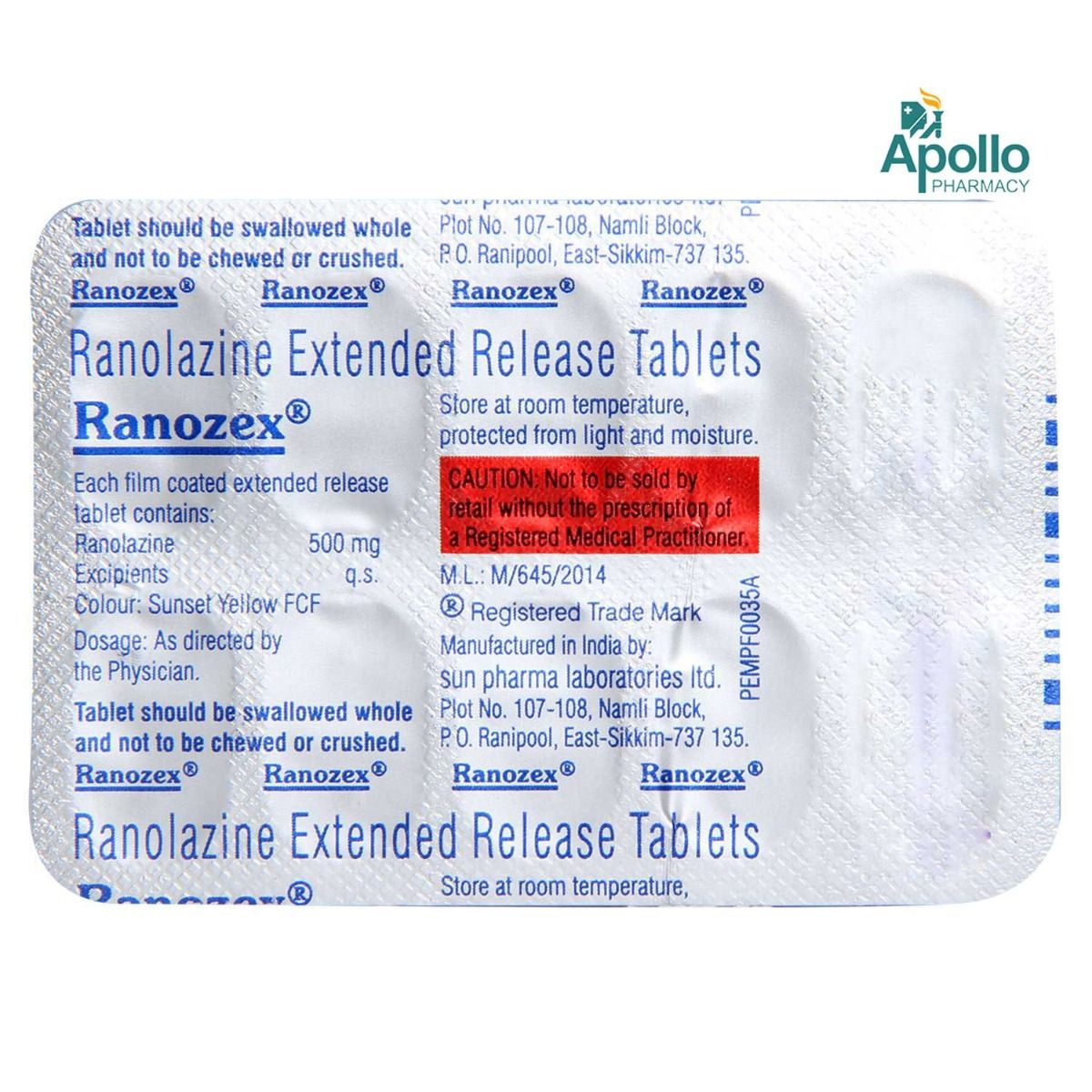 Ranozex Tablet 10's Price, Uses, Side Effects, Composition - Apollo ...