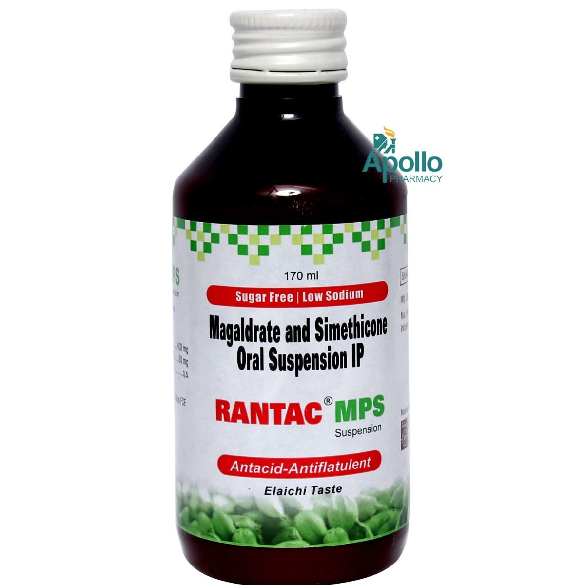 Rantac MPS SF Elaichi Flavour Suspension 170 ml Price, Uses, Side ...