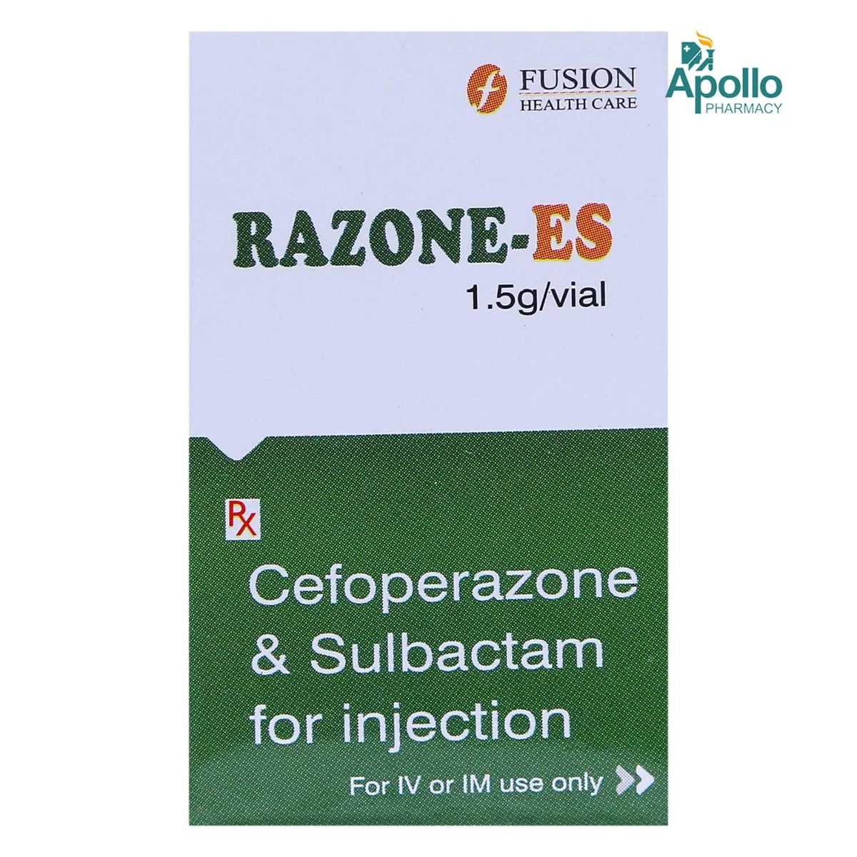 Razone ES 1.5 gm Injection 1's Price, Uses, Side Effects, Composition ...