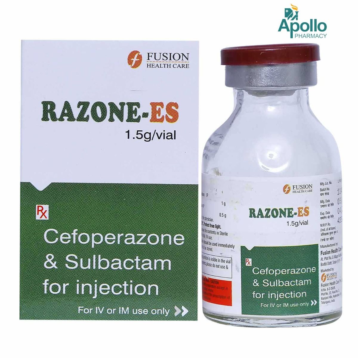 Razone ES 1.5 gm Injection 1's Price, Uses, Side Effects, Composition ...