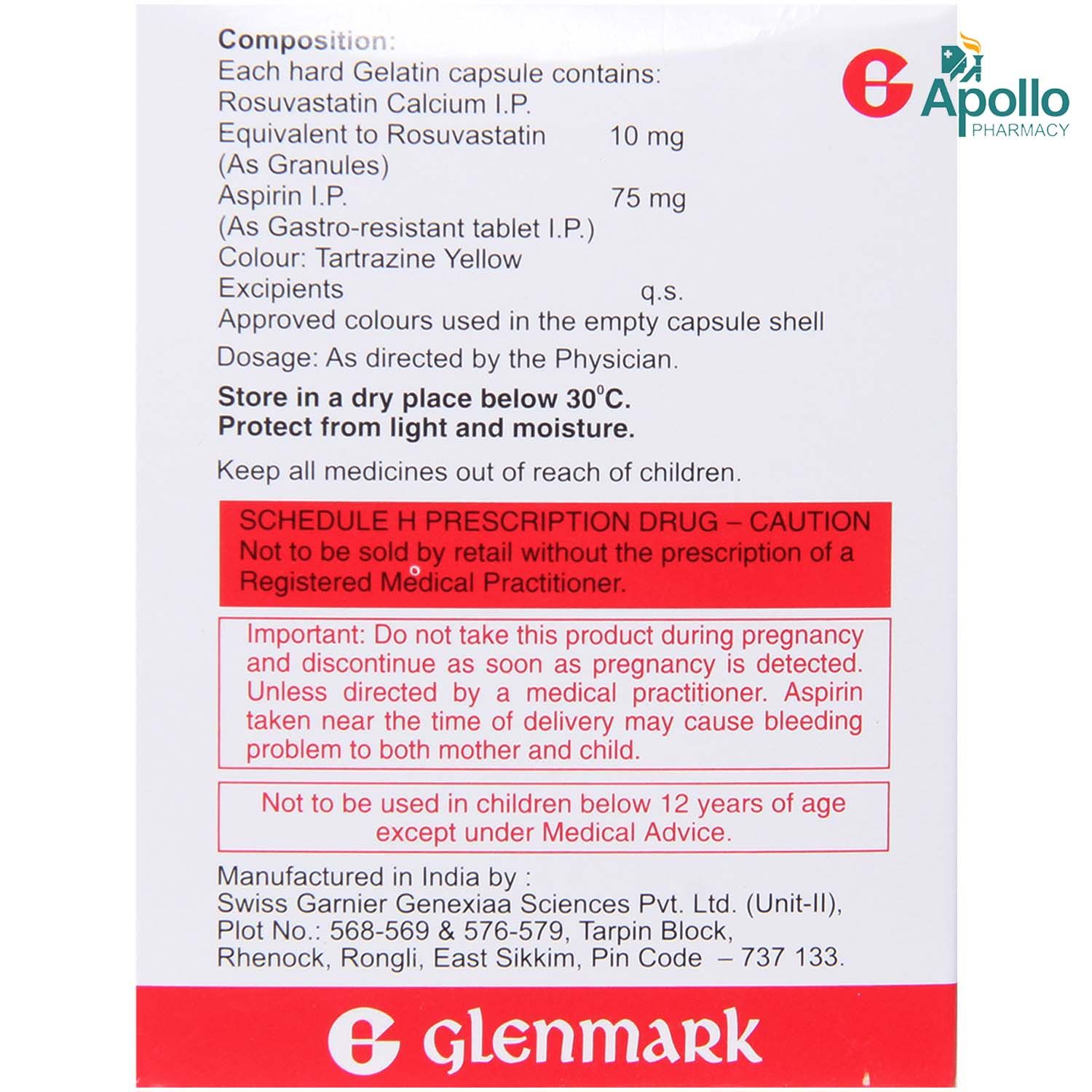 Razel A 75 Capsule 10's Price, Uses, Side Effects, Composition - Apollo ...