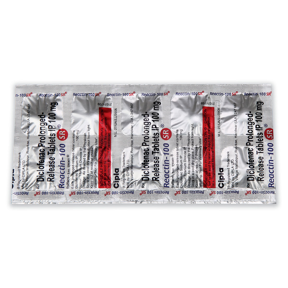 Reactin-100 SR Tablet 10's Price, Uses, Side Effects, Composition ...