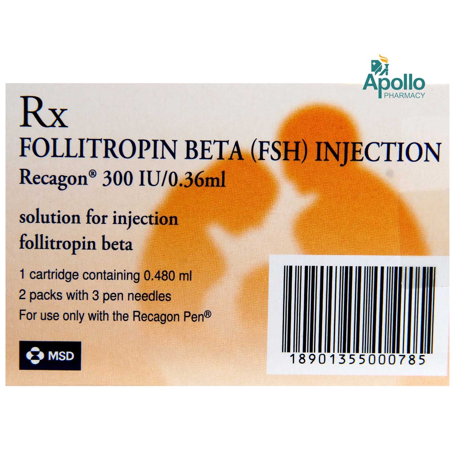 Recagon 300IU Injection 1's Price, Uses, Side Effects, Composition ...