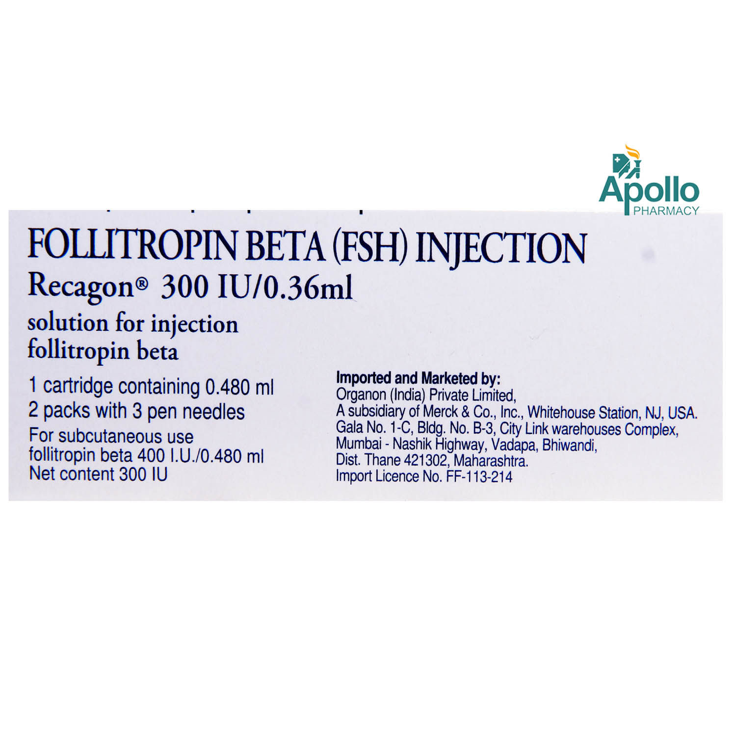 Recagon 300IU Injection 1's Price, Uses, Side Effects, Composition ...