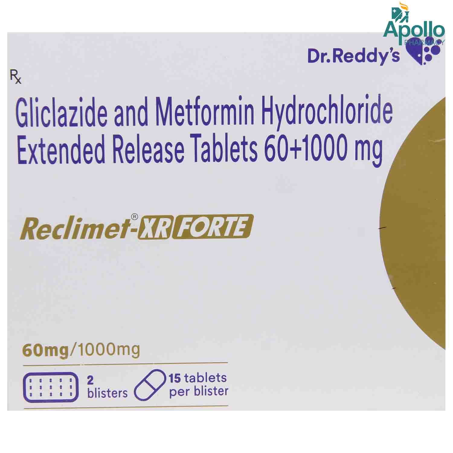 Reclimet XR Forte Tablet 15's Price, Uses, Side Effects, Composition ...