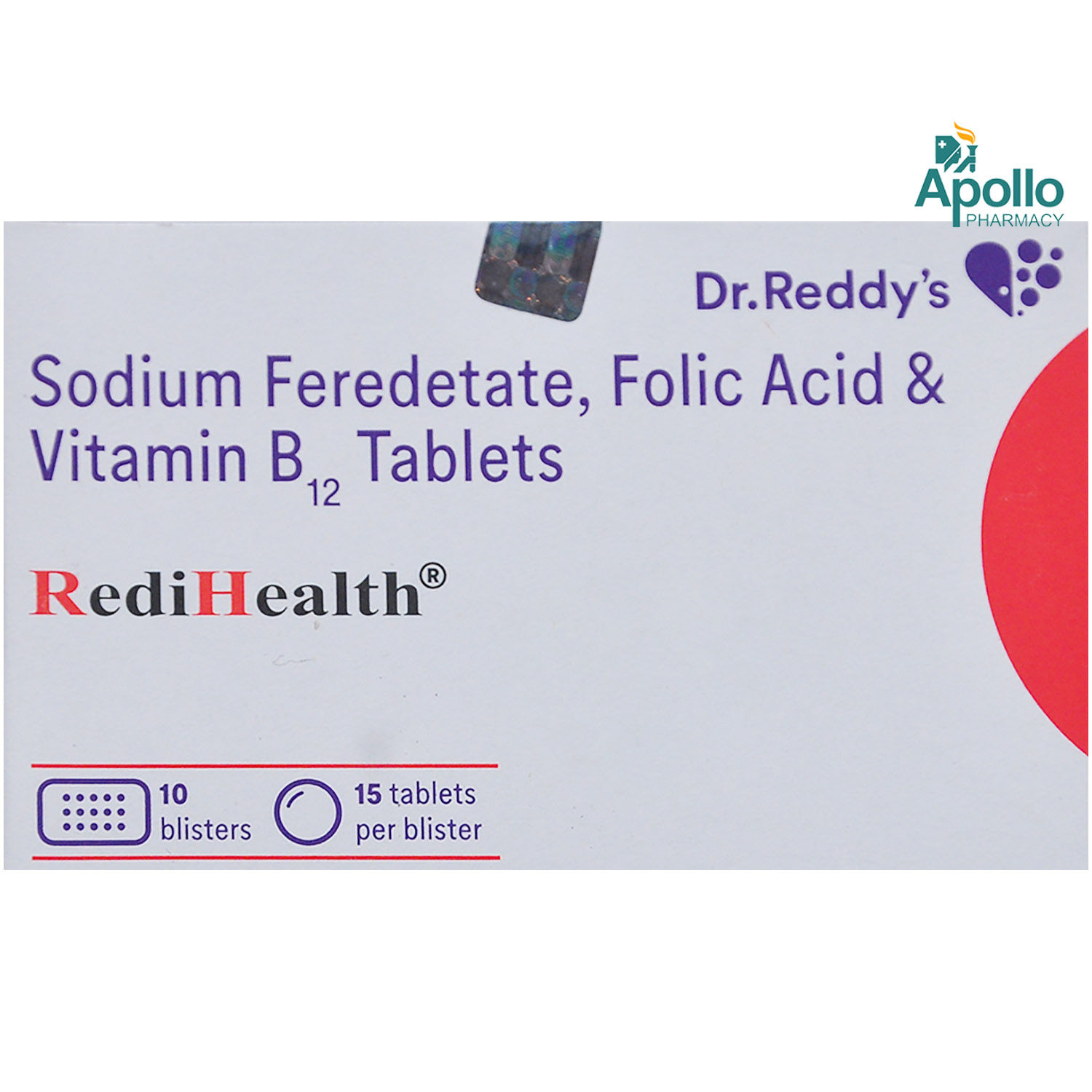 Redihealth Tablet 15's Price, Uses, Side Effects, Composition - Apollo ...