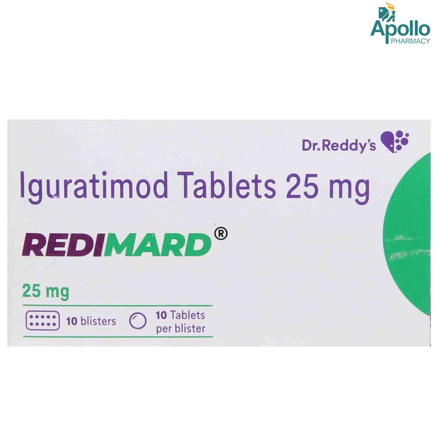 Redimard 25 mg Tablet 10's Price, Uses, Side Effects, Composition ...