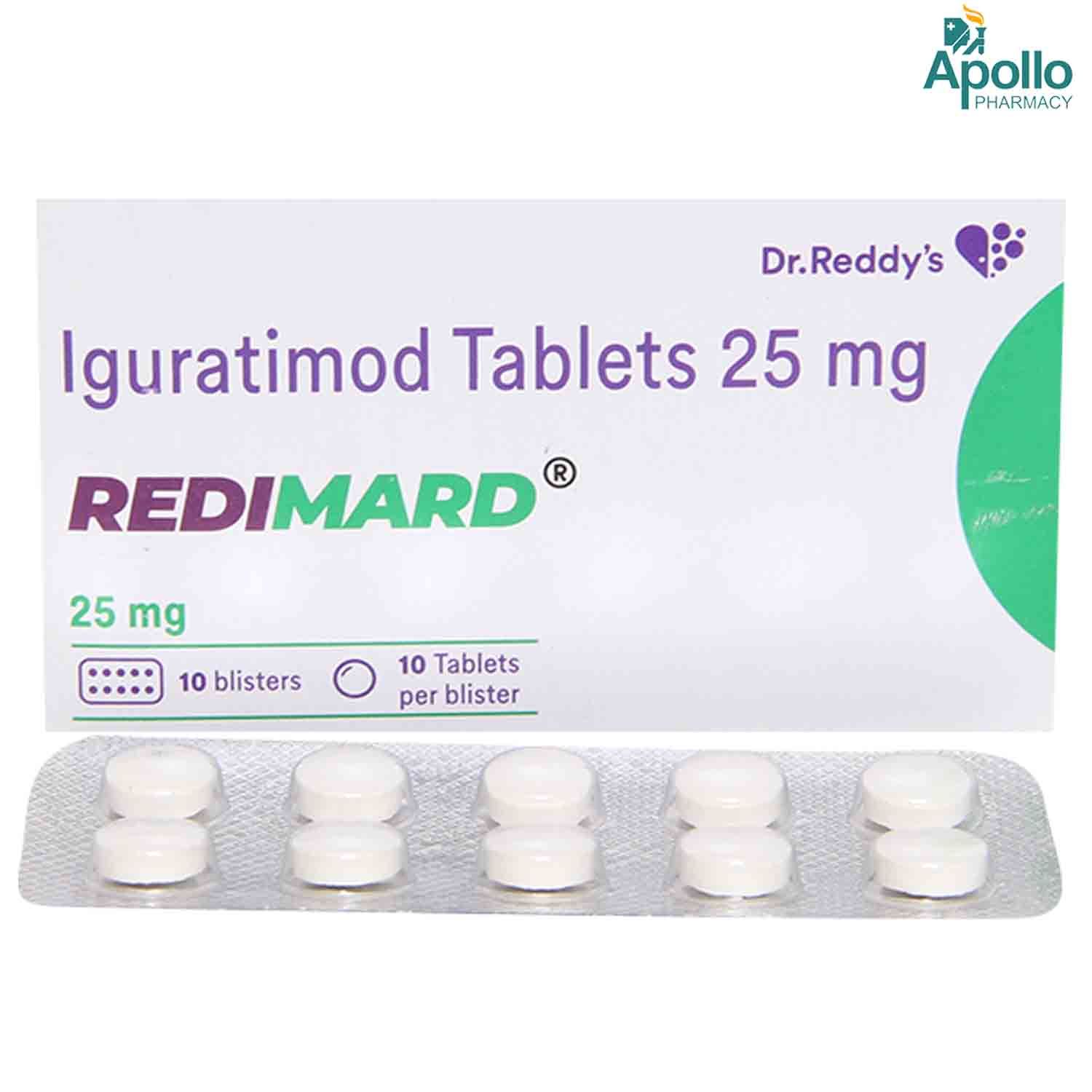 Redimard 25 Tablet 10's Price, Uses, Side Effects, Composition - Apollo ...