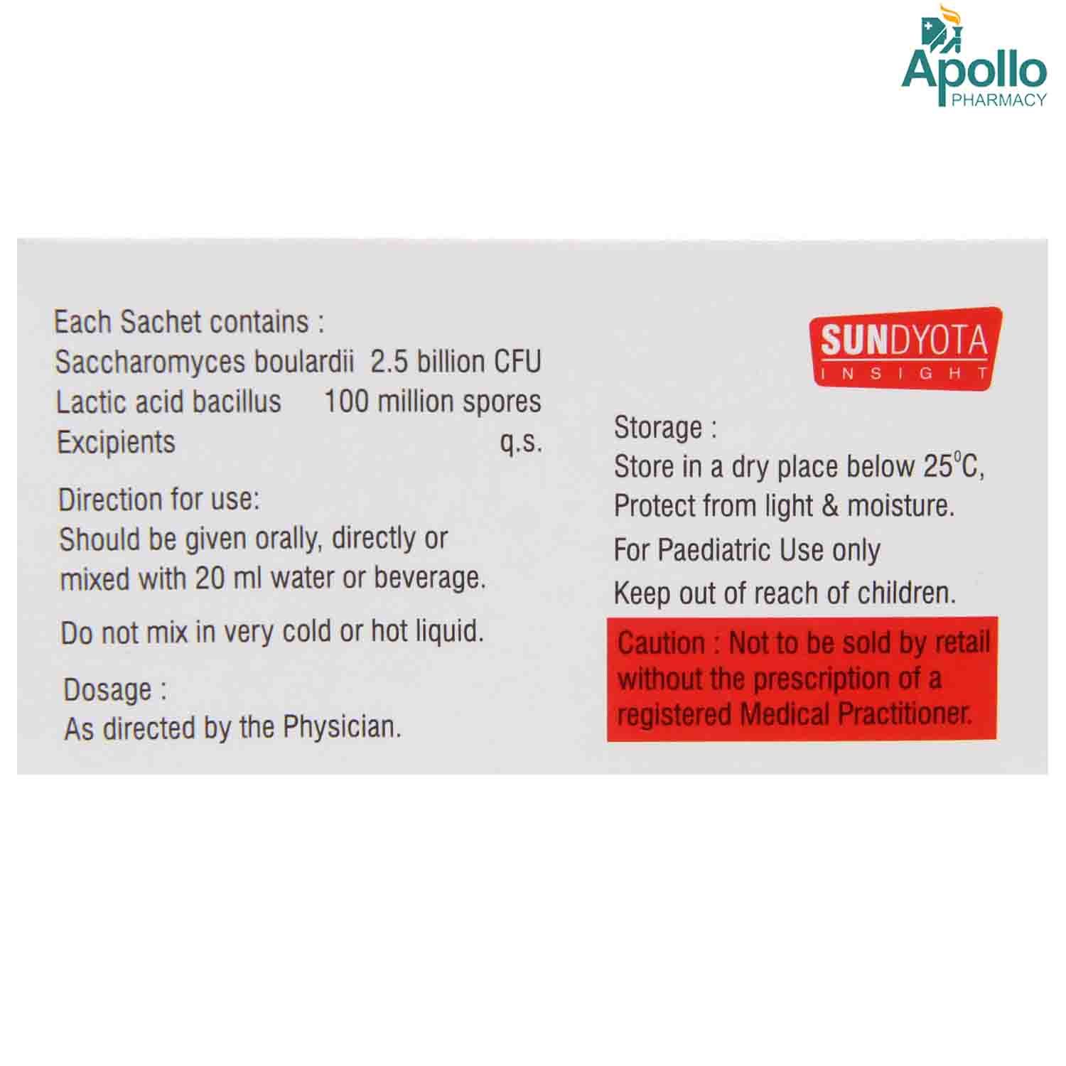 Reflora Kid Sachet 1gm Price, Uses, Side Effects, Composition - Apollo ...