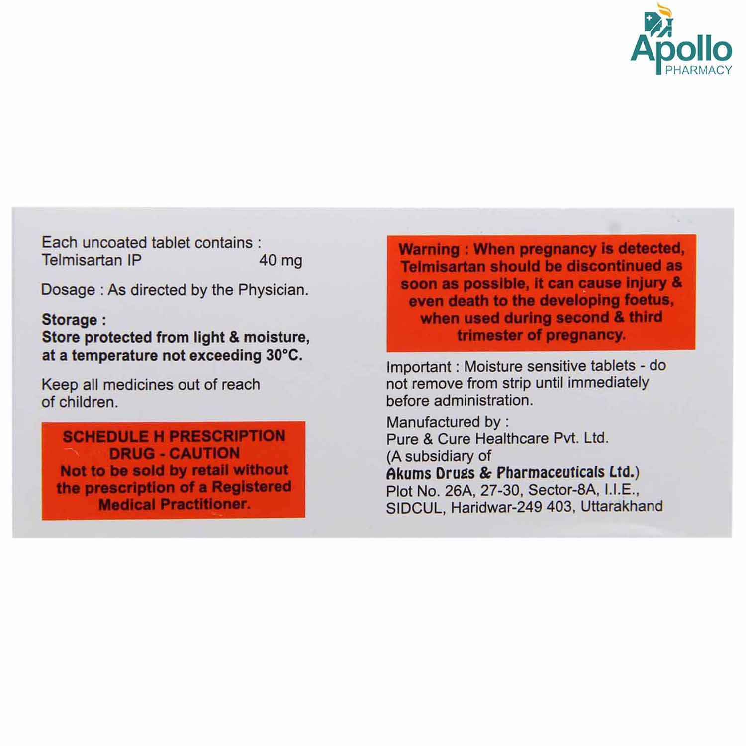 Relmisart-40 Tablet 10's Price, Uses, Side Effects, Composition ...