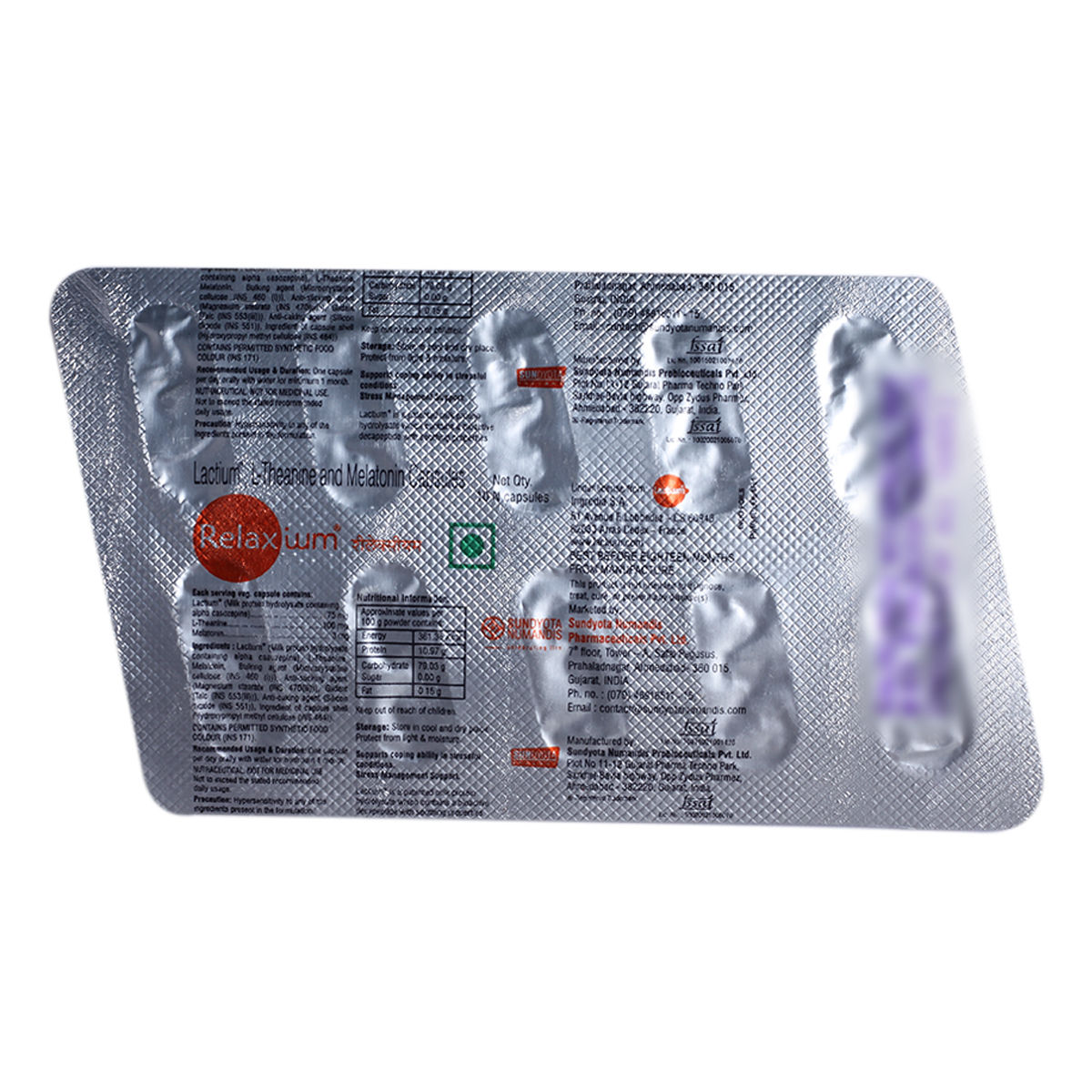 Relaxium Lactium Capsule 10's Price, Uses, Side Effects, Composition ...