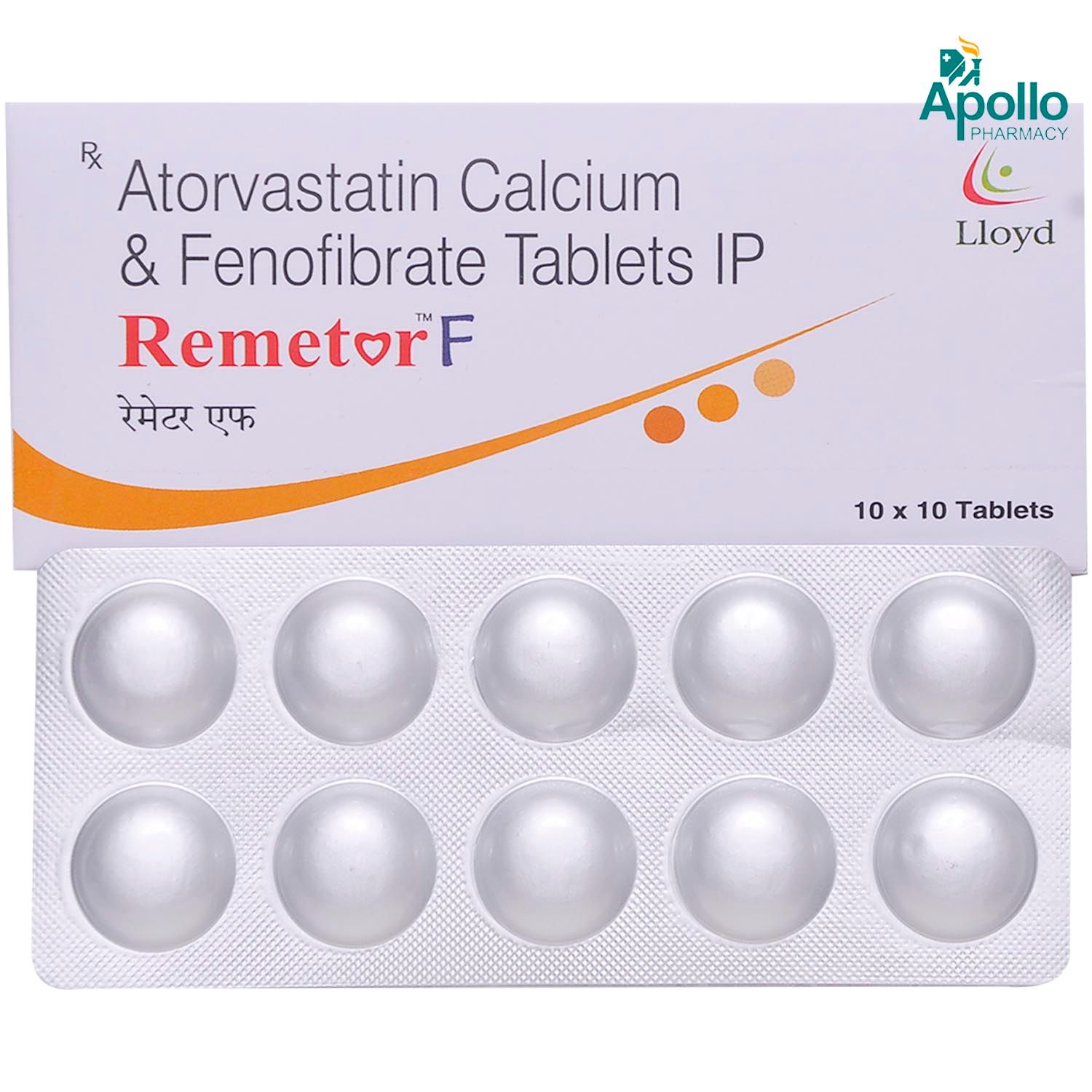 Remetor F Tablet 10's Price, Uses, Side Effects, Composition - Apollo ...