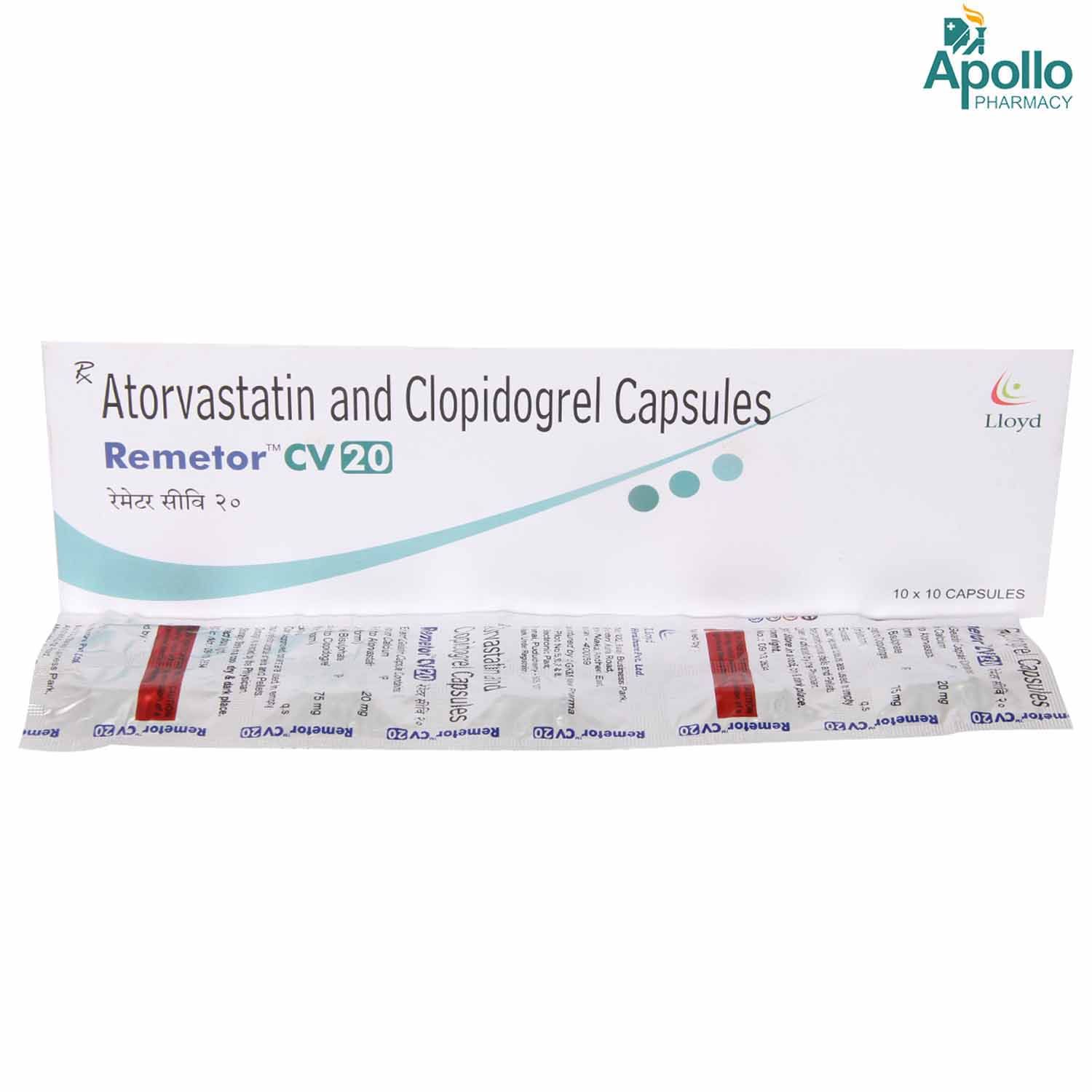 Remetor CV 20 Capsule 10's Price, Uses, Side Effects, Composition ...