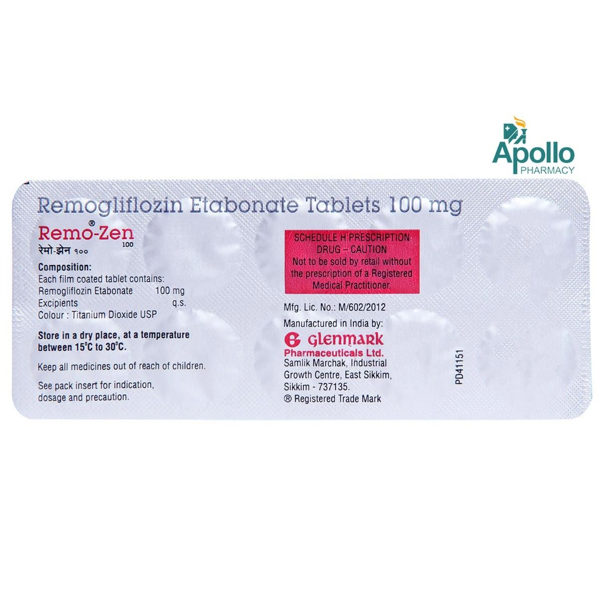 Remo-Zen 100 Tablet 10's Price, Uses, Side Effects, Composition ...