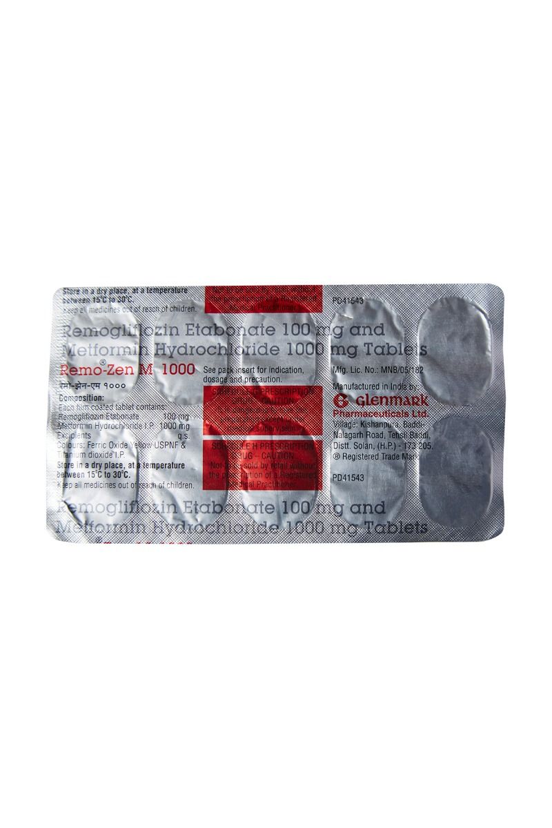 Remo Zen M 1000 Tablet 10's Price, Uses, Side Effects, Composition ...