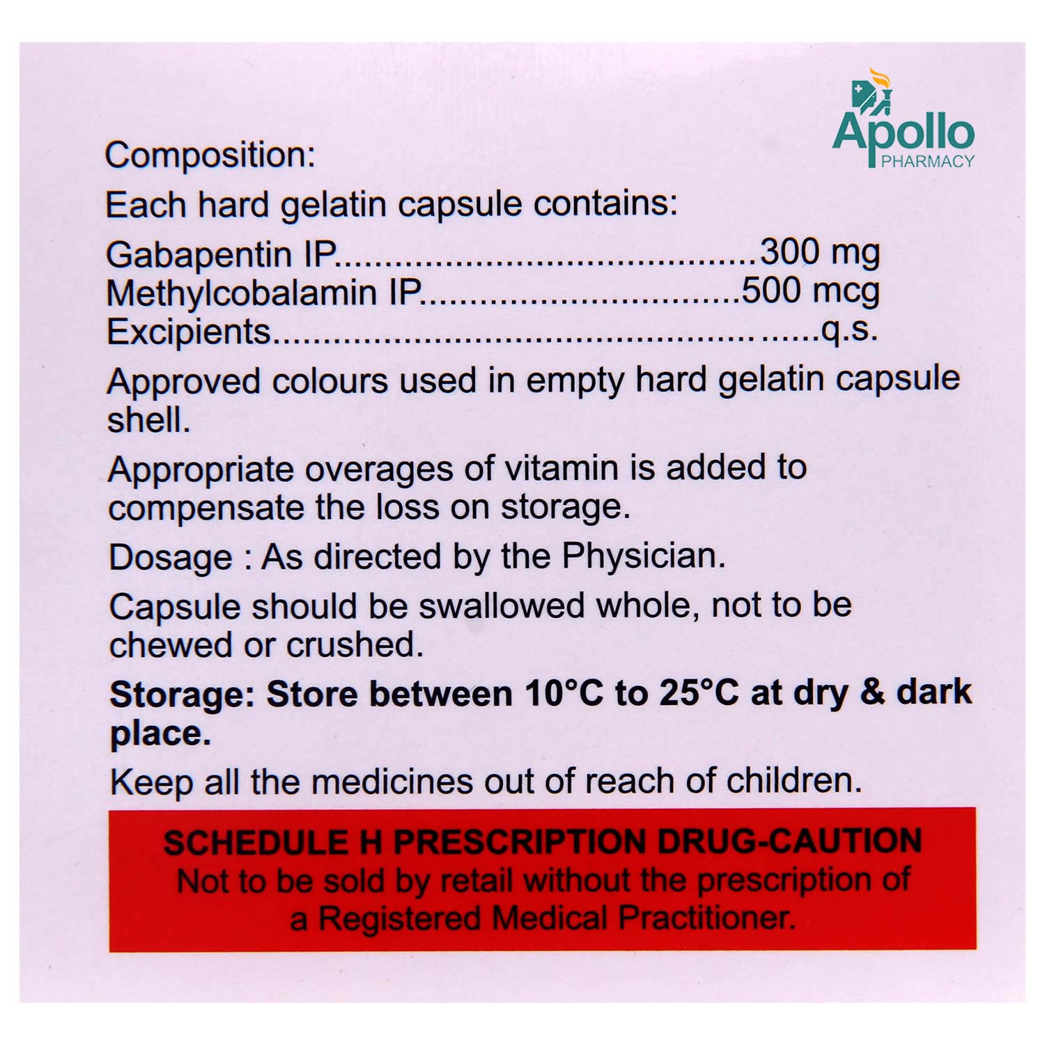 Renerve-G Capsule 10's Price, Uses, Side Effects, Composition - Apollo ...