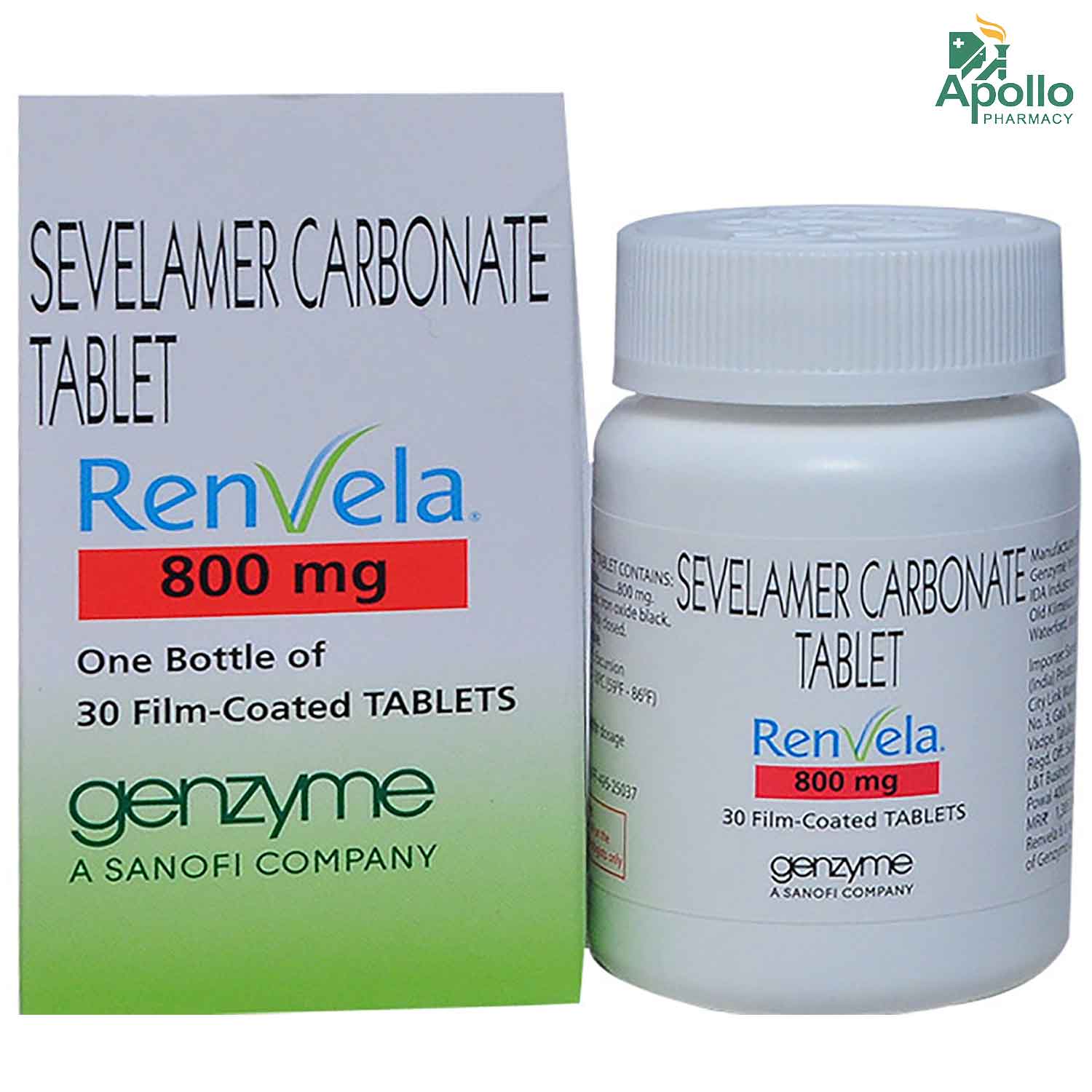 Renvela 800 mg Tablet 30's Price, Uses, Side Effects, Composition ...