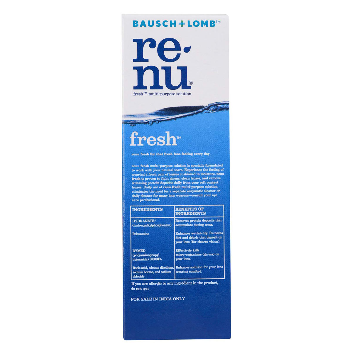 Renu Fresh Multi-Purpose Solution, 60 ml Price, Uses, Side Effects ...