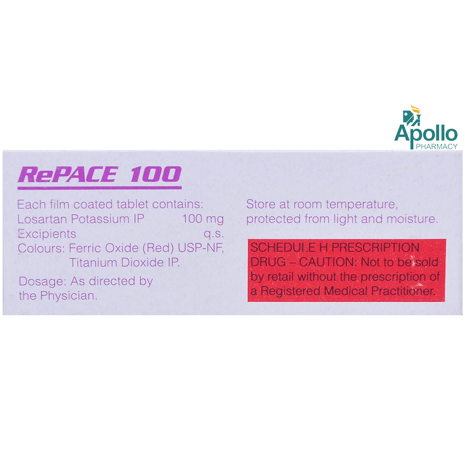 Repace 100 Tablet 10's Price, Uses, Side Effects, Composition - Apollo ...