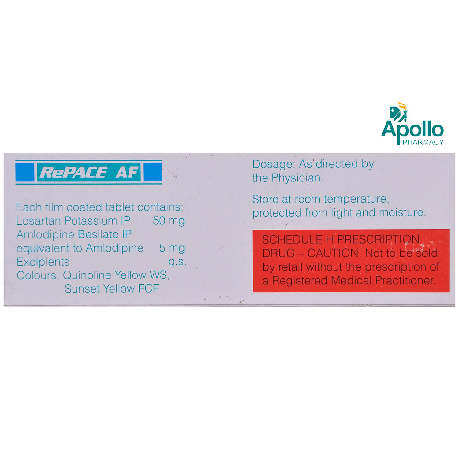 Repace AF Tablet 10's Price, Uses, Side Effects, Composition - Apollo ...