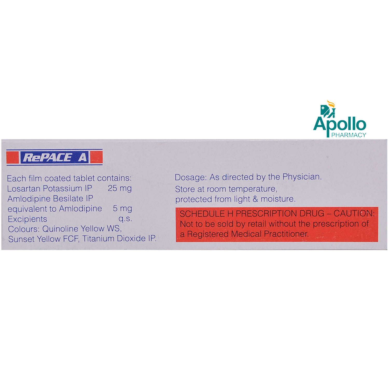 REPACE A TABLET Price, Uses, Side Effects, Composition - Apollo Pharmacy