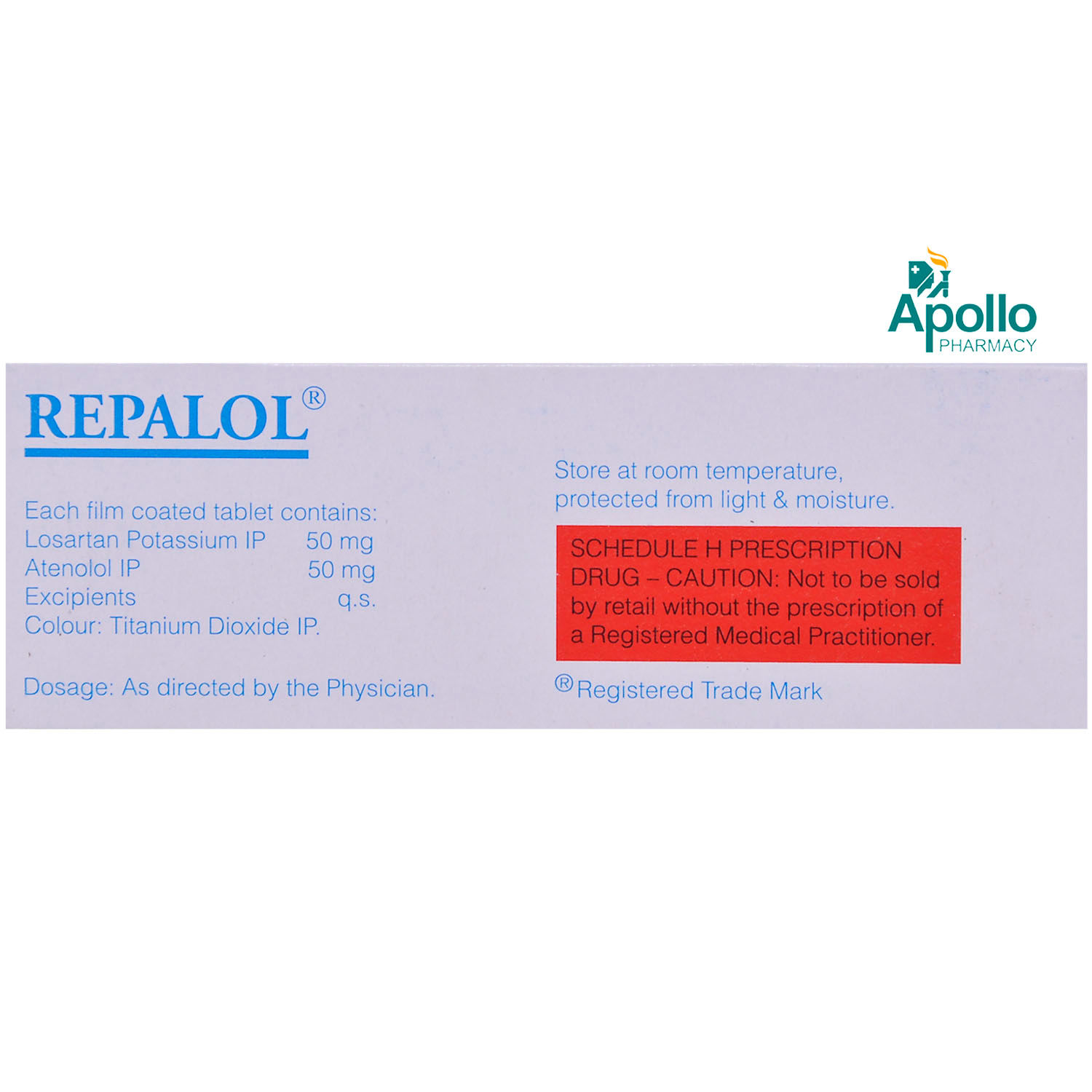 Repalol Tablet 10's Price, Uses, Side Effects, Composition - Apollo ...