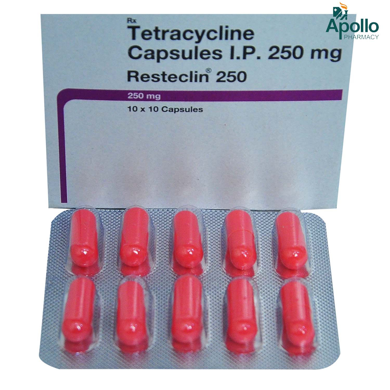 Resteclin 250 Capsule 10's Price, Uses, Side Effects, Composition ...