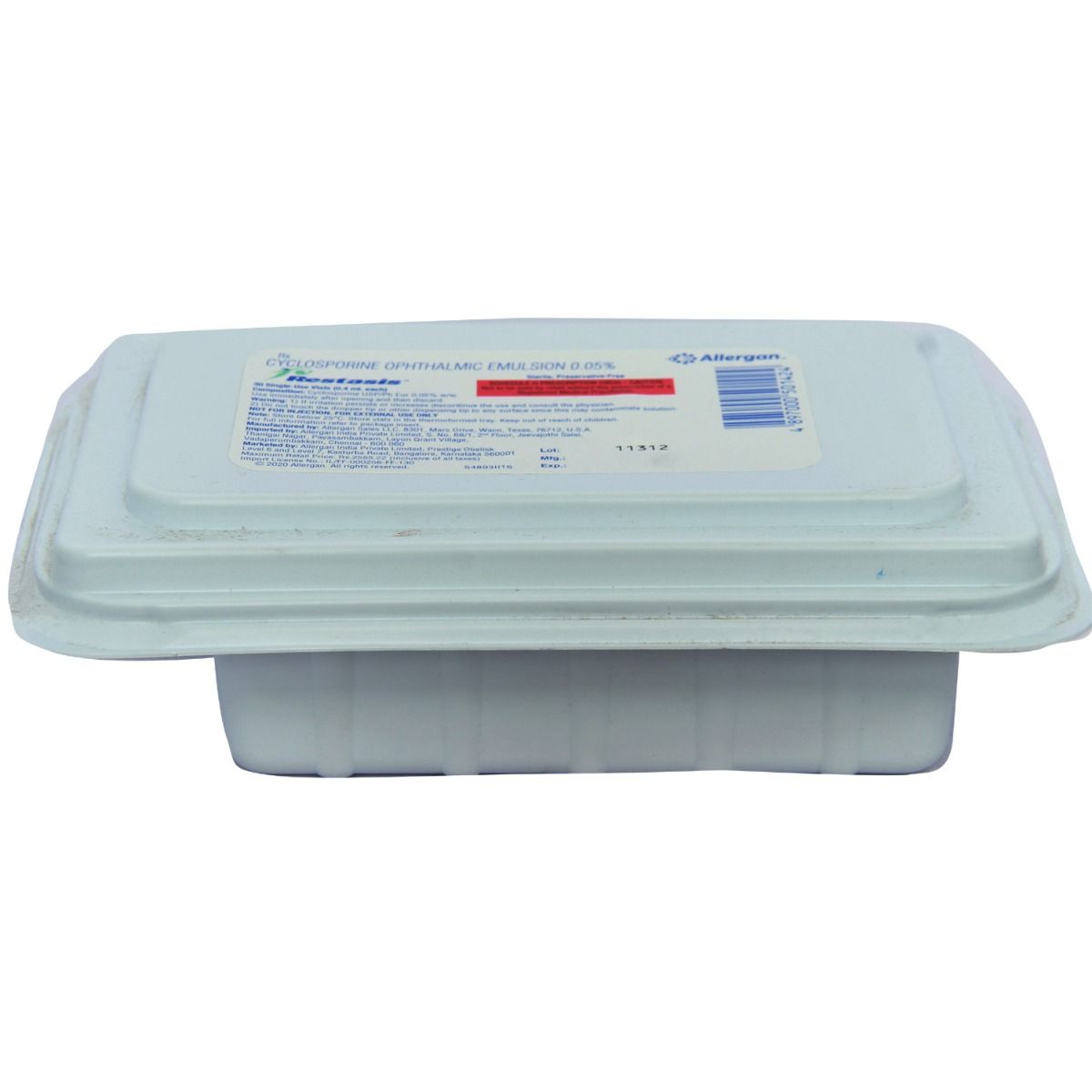 Restasis Ophthalmic Emulsion, 30 x 0.4 ml Price, Uses, Side Effects ...