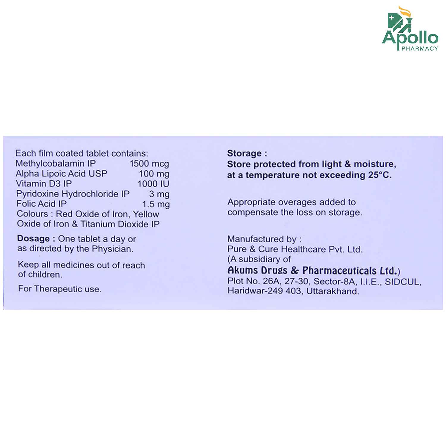 Re Sheath-D Tablet 10's Price, Uses, Side Effects, Composition - Apollo ...