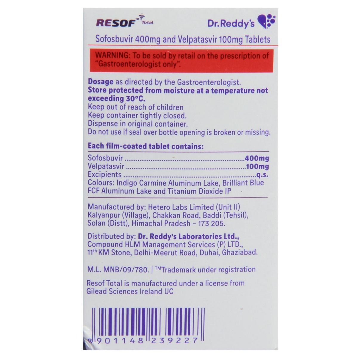 RESOF TOTAL 400MG/100MG TABLET 28'S Price, Uses, Side Effects ...