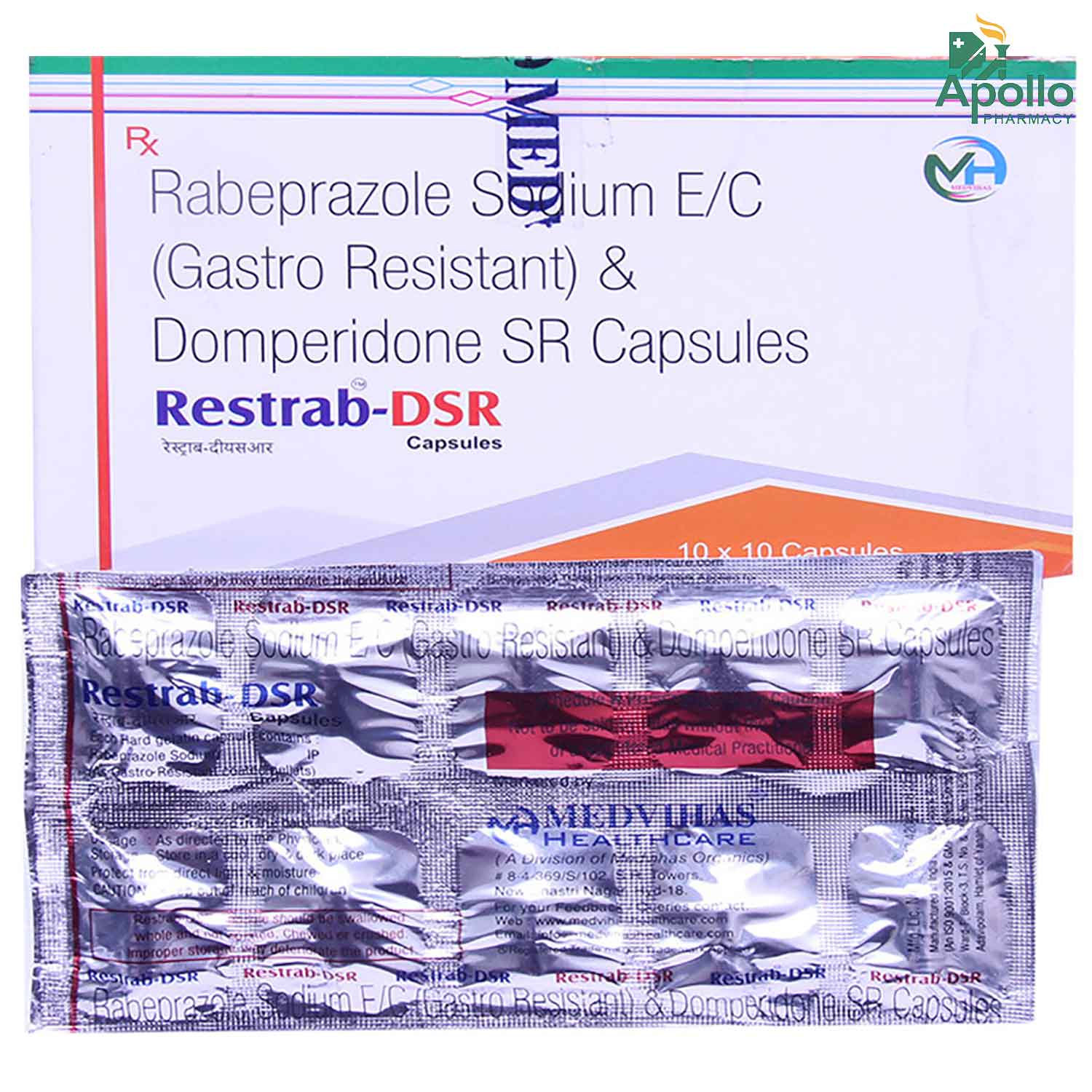 Restrab-Dsr Capsule 10's Price, Uses, Side Effects, Composition ...