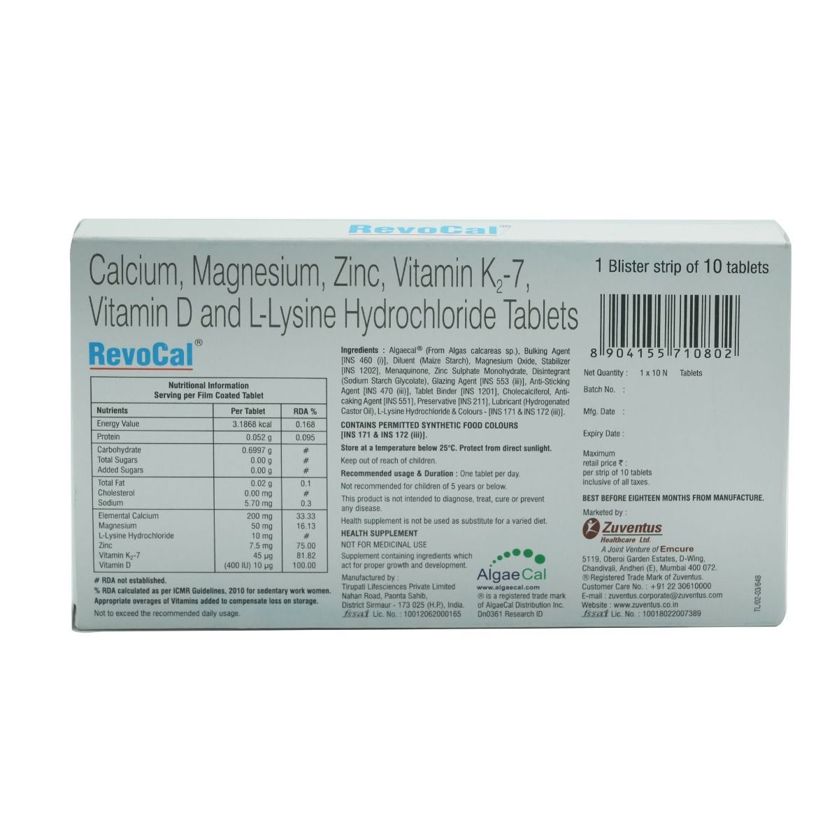 REVOCAL TABLET Price, Uses, Side Effects, Composition - Apollo Pharmacy