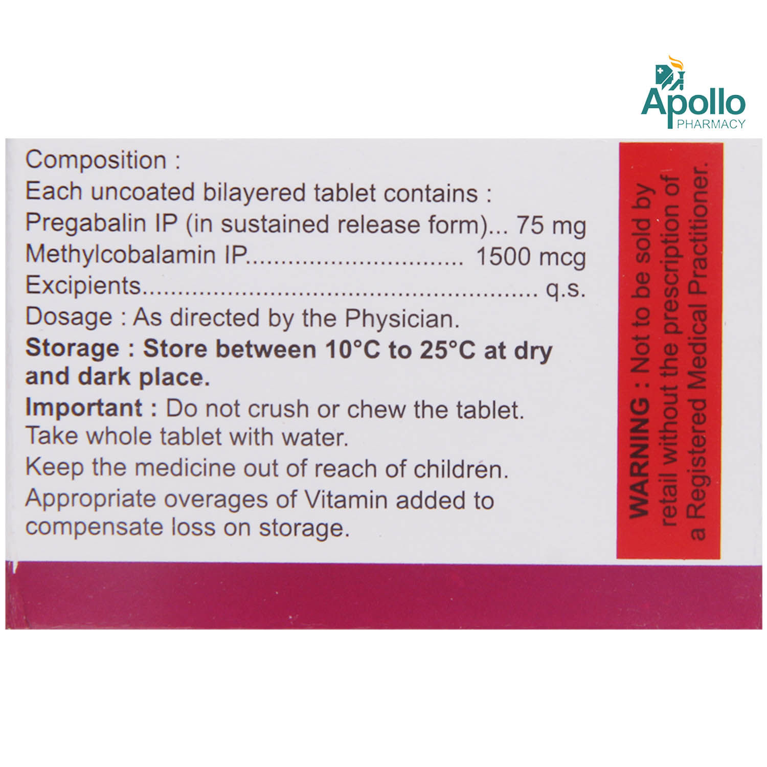 Revlin M SR 75 Tablet 10's Price, Uses, Side Effects, Composition ...