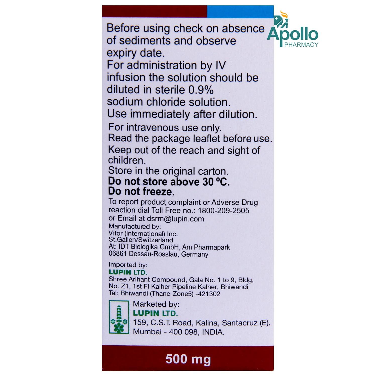 Revofer Injection 10 ml Price, Uses, Side Effects, Composition - Apollo ...