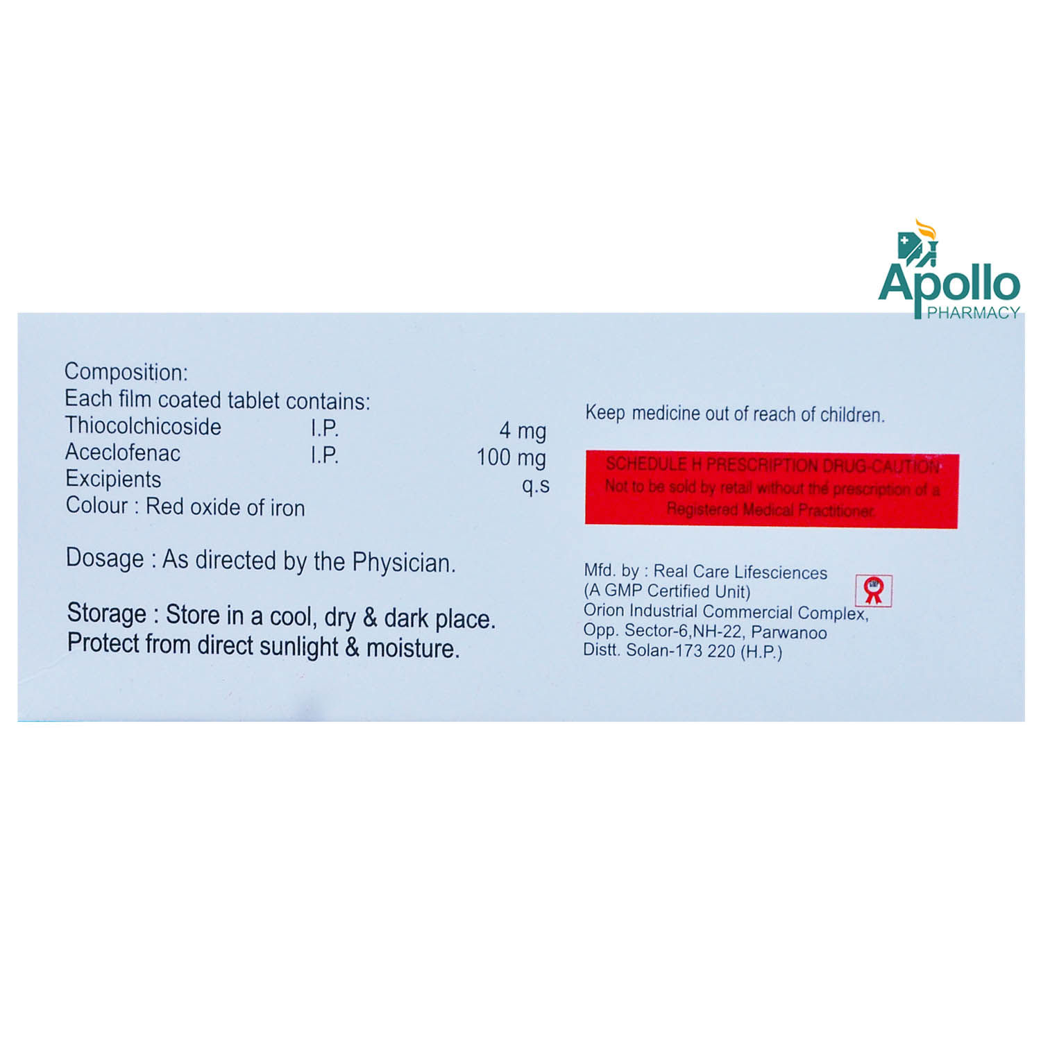 Richnac TH Tablet 10's Price, Uses, Side Effects, Composition - Apollo ...