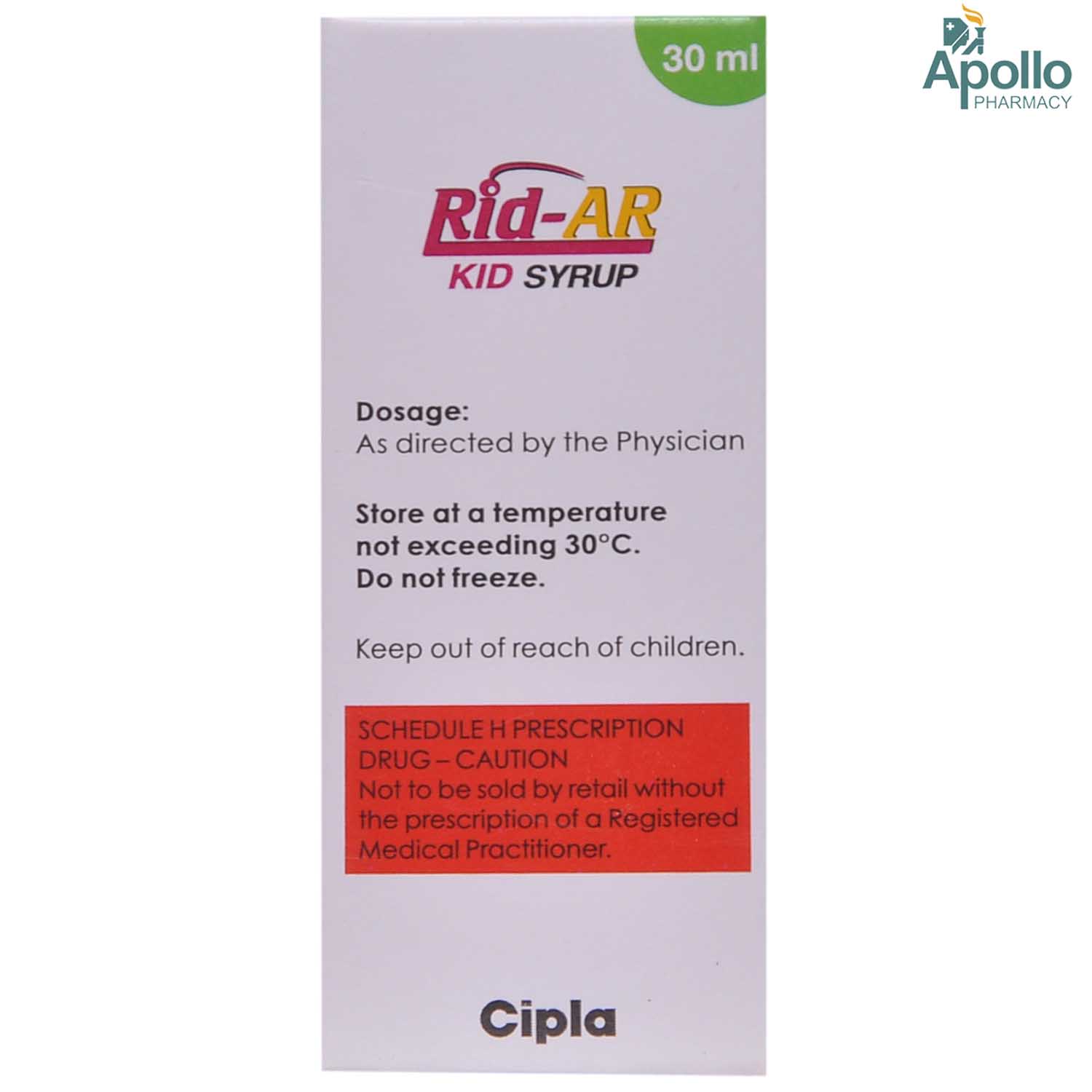Ridar Kid Syrup 30 ml Price, Uses, Side Effects, Composition - Apollo ...