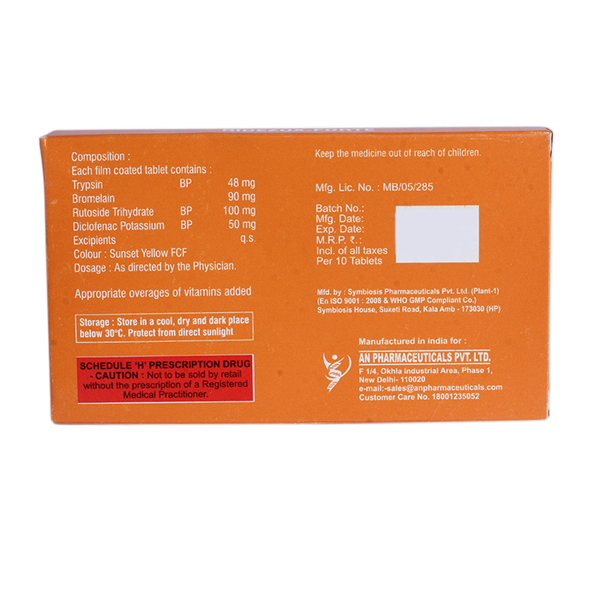 Ridezox-Forte Tablet 10's Price, Uses, Side Effects, Composition ...