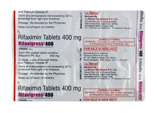 Rifaxigress-400 Tablet 10's Price, Uses, Side Effects, Composition ...