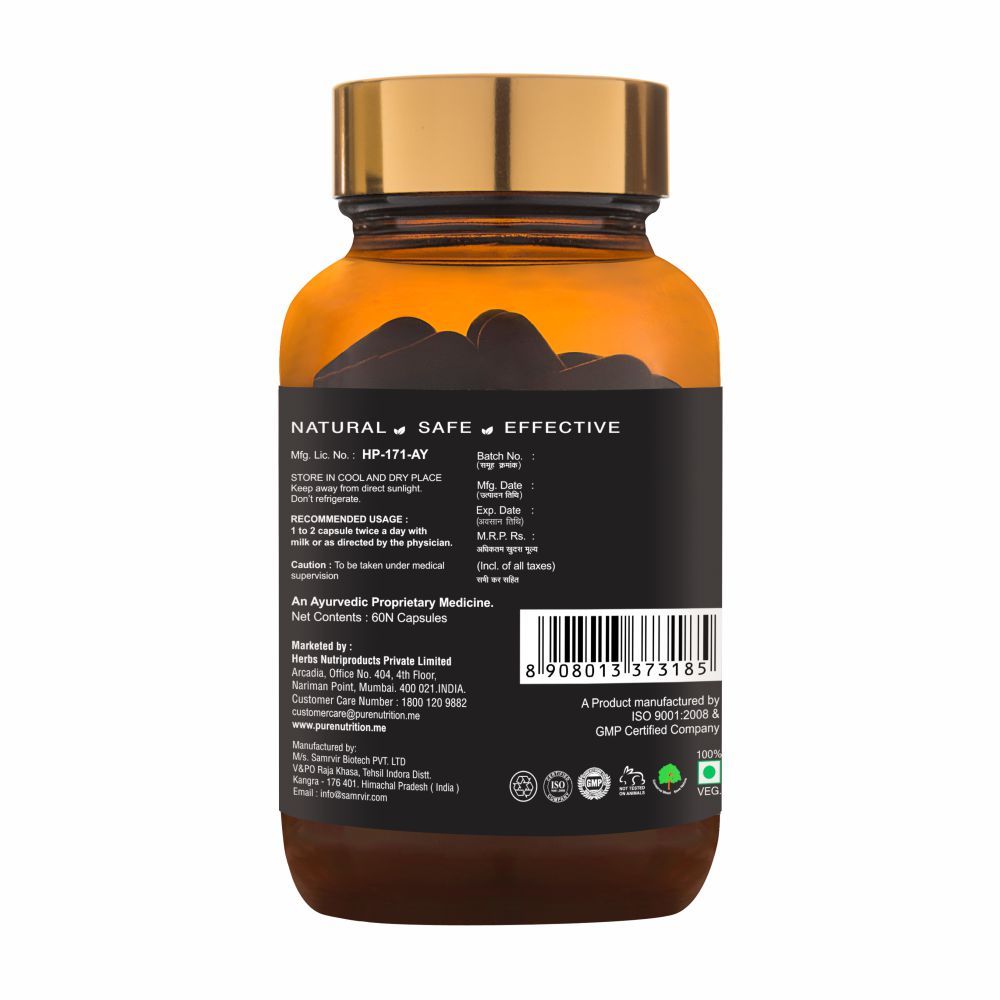 Pure Nutrition Menizin Musli & Kesar, 60 Capsules Price, Uses, Side ...