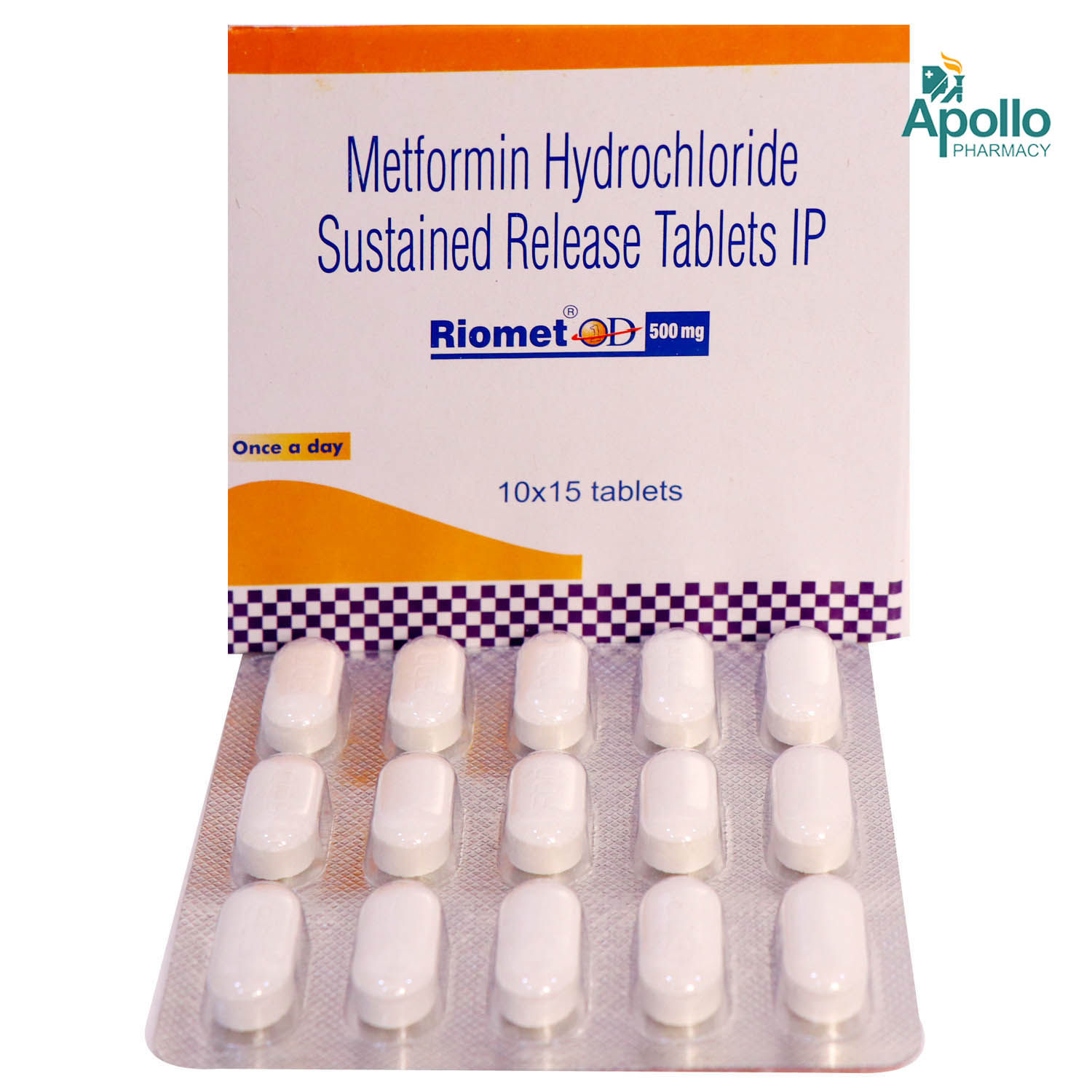 Riomet OD 500 mg Tablet 15's Price, Uses, Side Effects, Composition ...