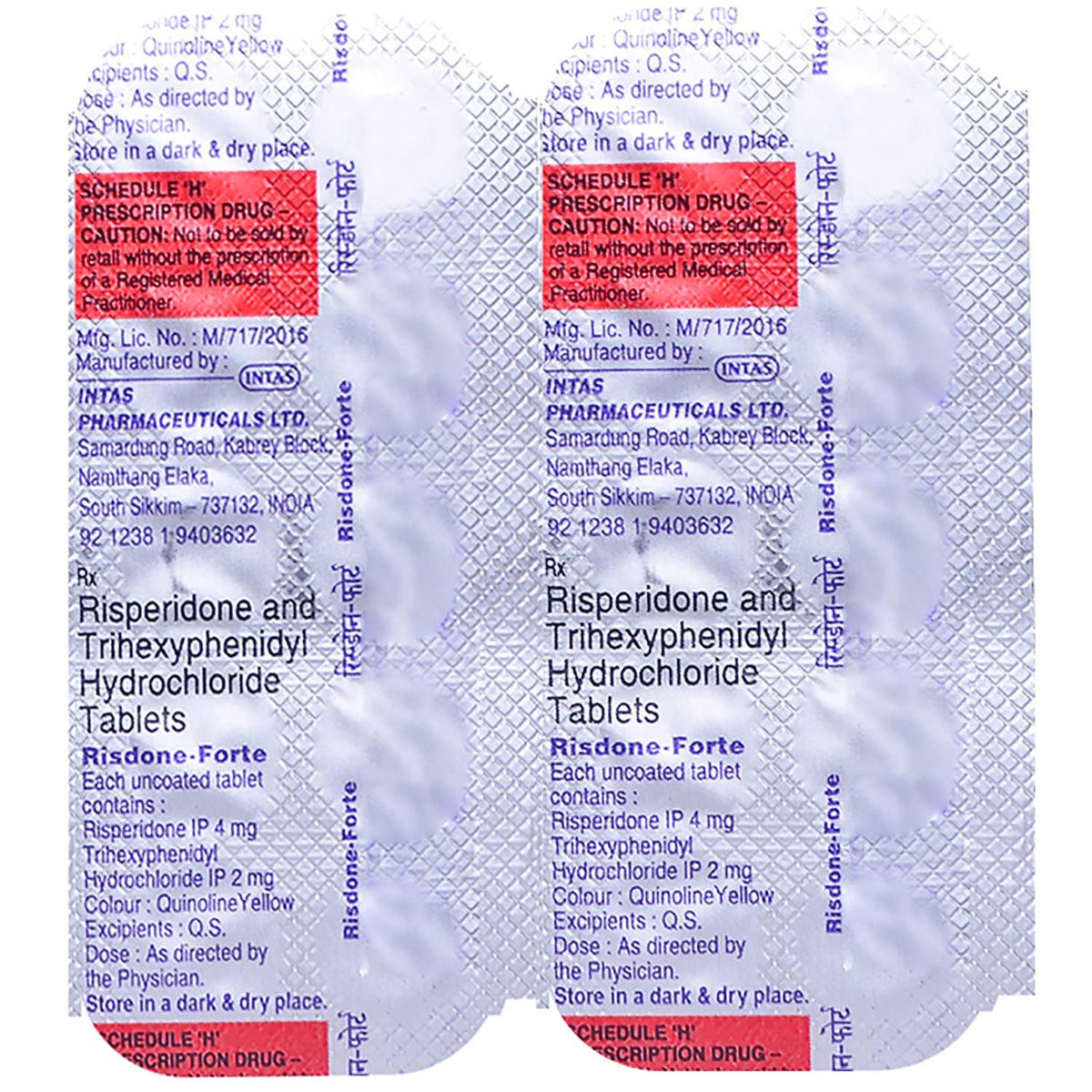 Risdone Forte Tablet 10's Price, Uses, Side Effects, Composition ...