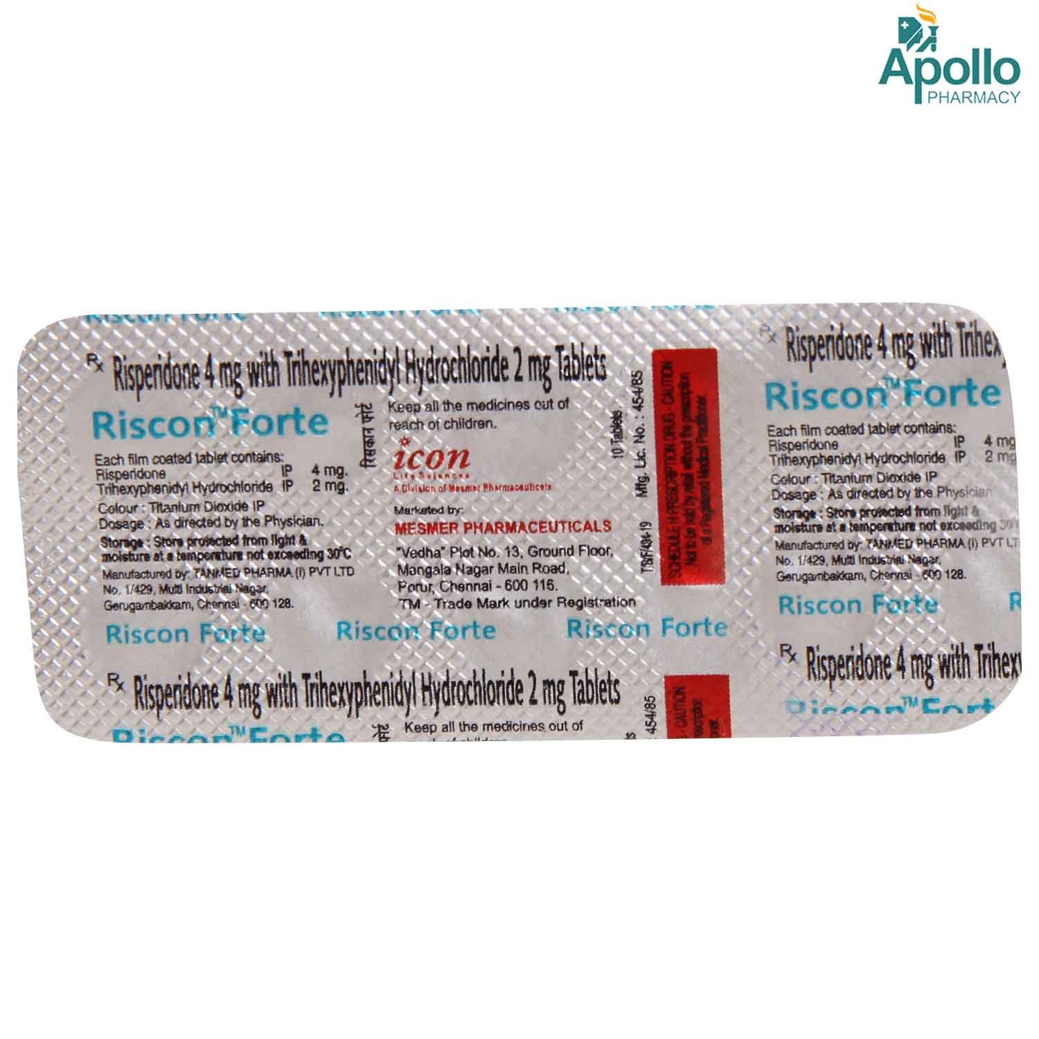 RISCON FORTE TABLET Price, Uses, Side Effects, Composition - Apollo ...
