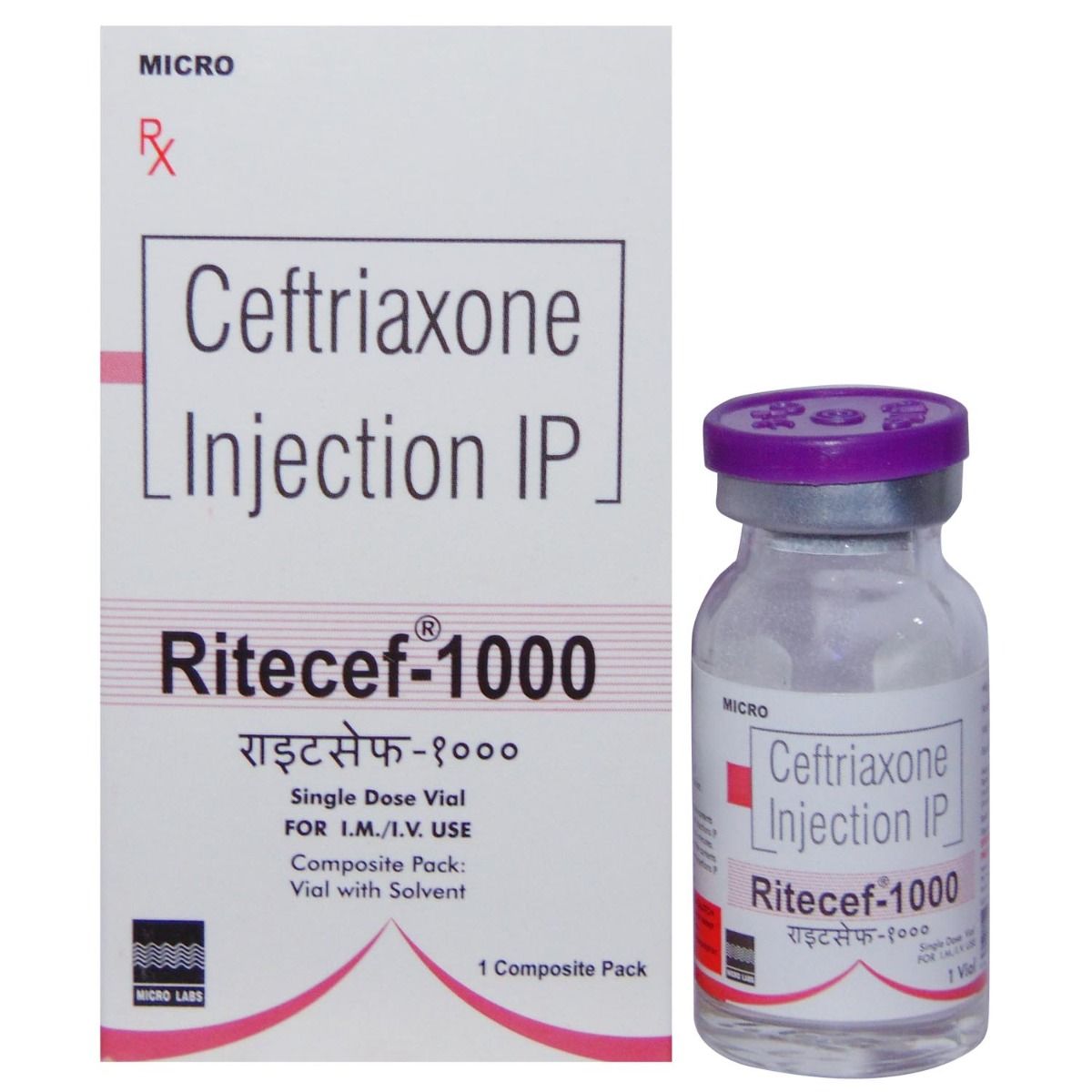 Ritecef 1000mg Injection Price, Uses, Side Effects, Composition ...