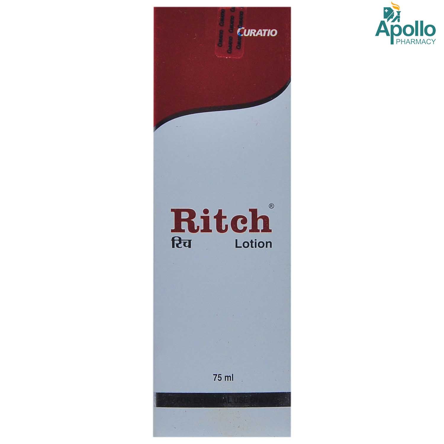 Ritch Lotion 75 ml Price, Uses, Side Effects, Composition - Apollo Pharmacy