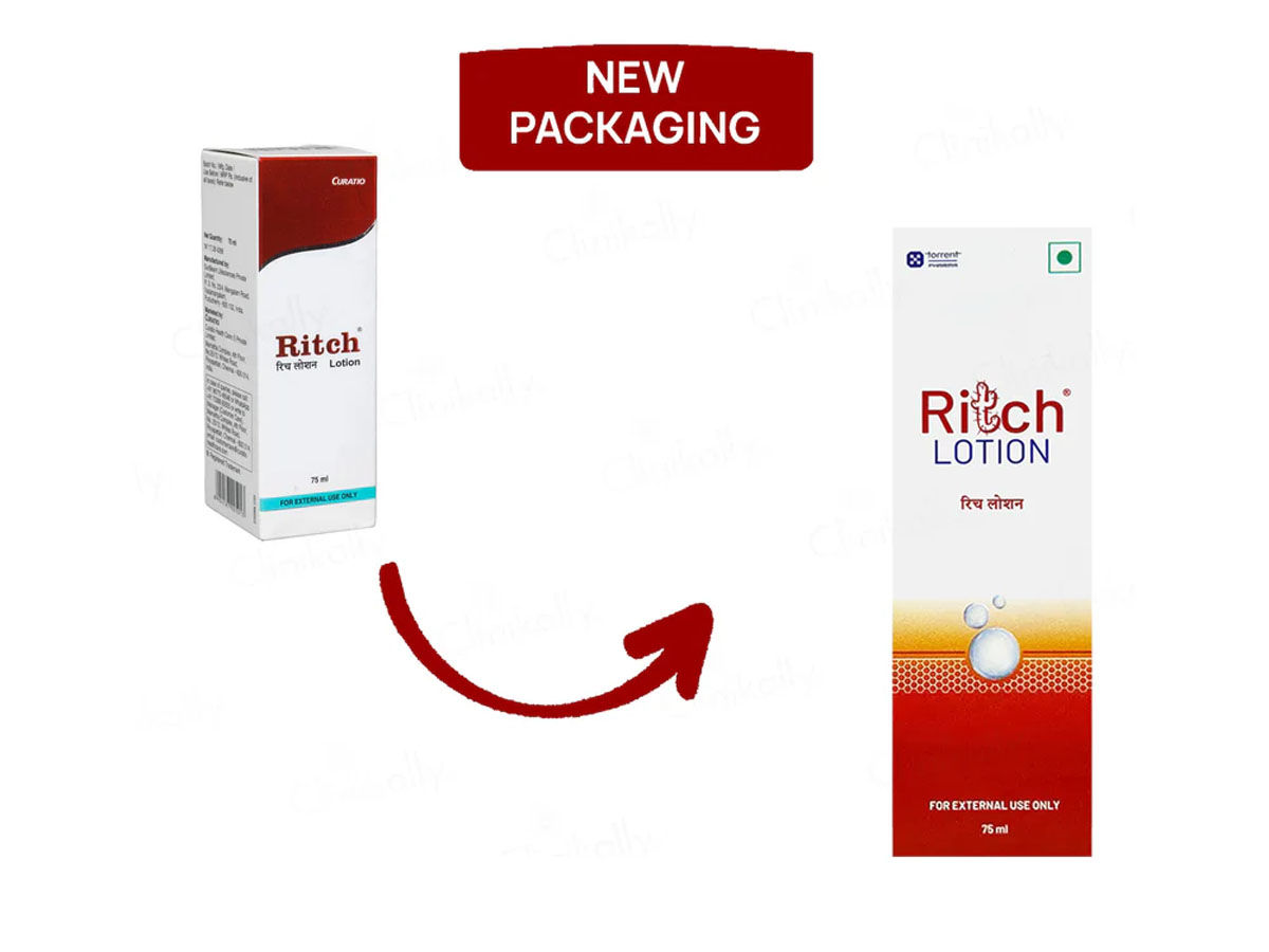 Ritch Lotion 75 ml Price, Uses, Side Effects, Composition - Apollo Pharmacy