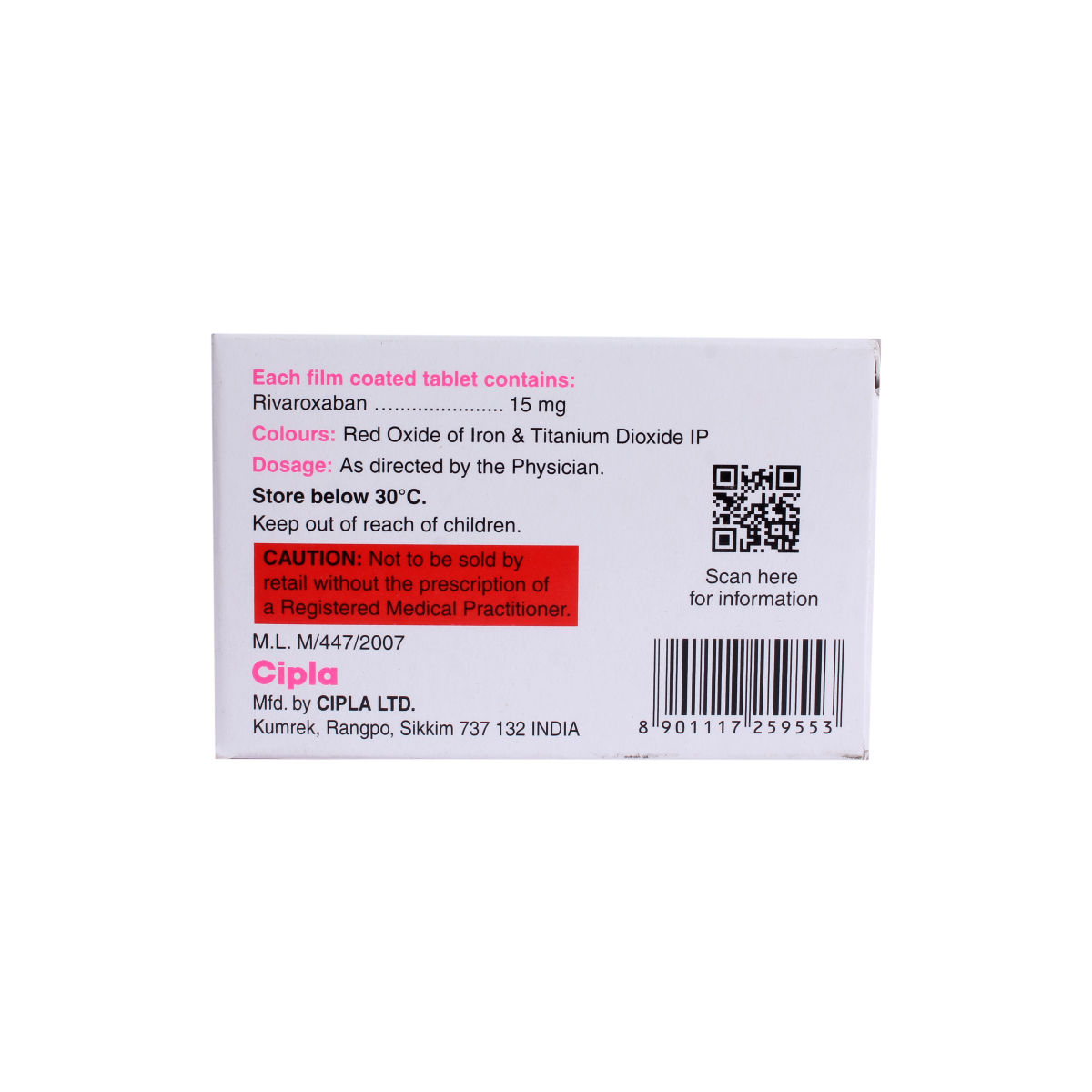 RIVAZEST 15 TABLETS 14'S Price, Uses, Side Effects, Composition ...